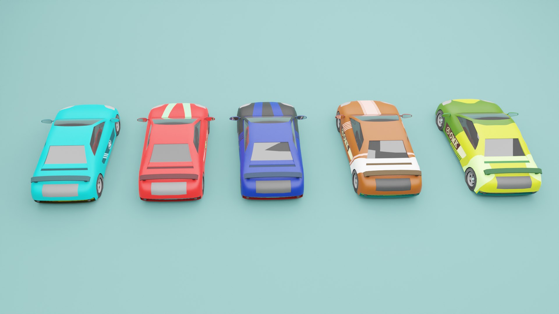Stylized Low Poly Racing Car Pack 3D - TurboSquid 1717344