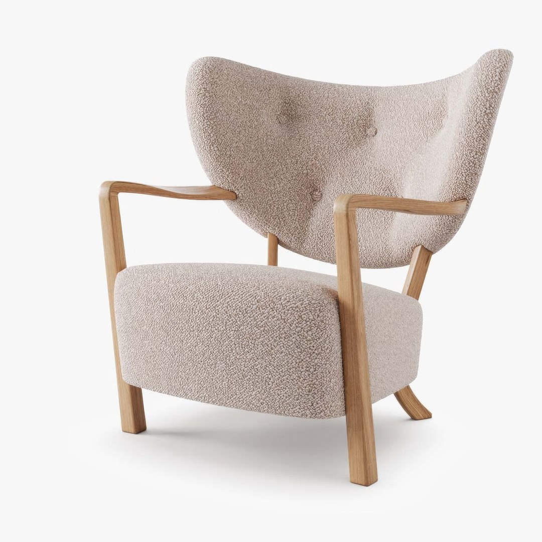 Andtradition Wulff Lounge Chair ATD2 3D Model - TurboSquid 2340333