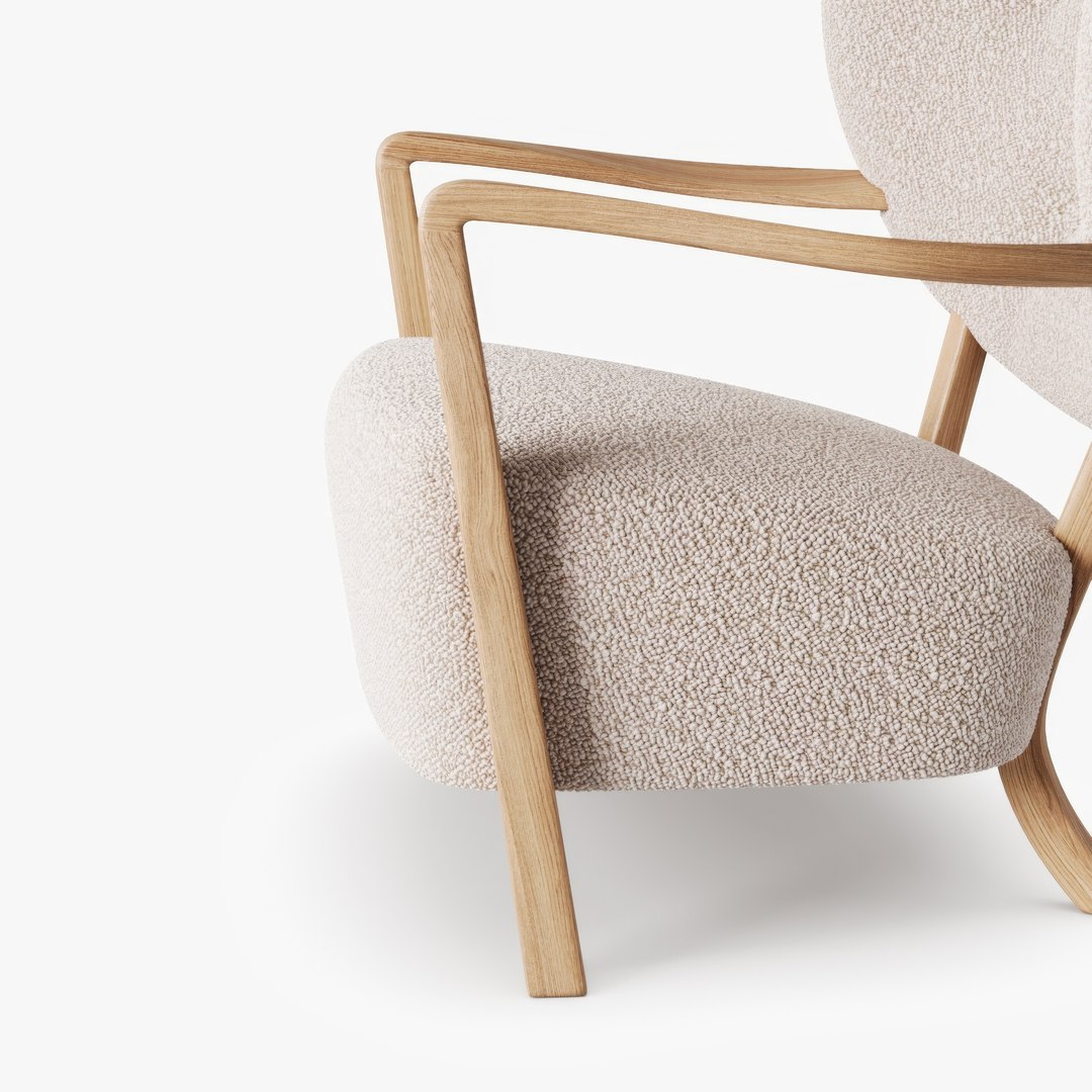 Andtradition Wulff Lounge Chair ATD2 3D Model - TurboSquid 2340333