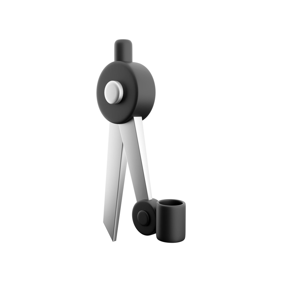 3D compass holding pen - TurboSquid 2013682