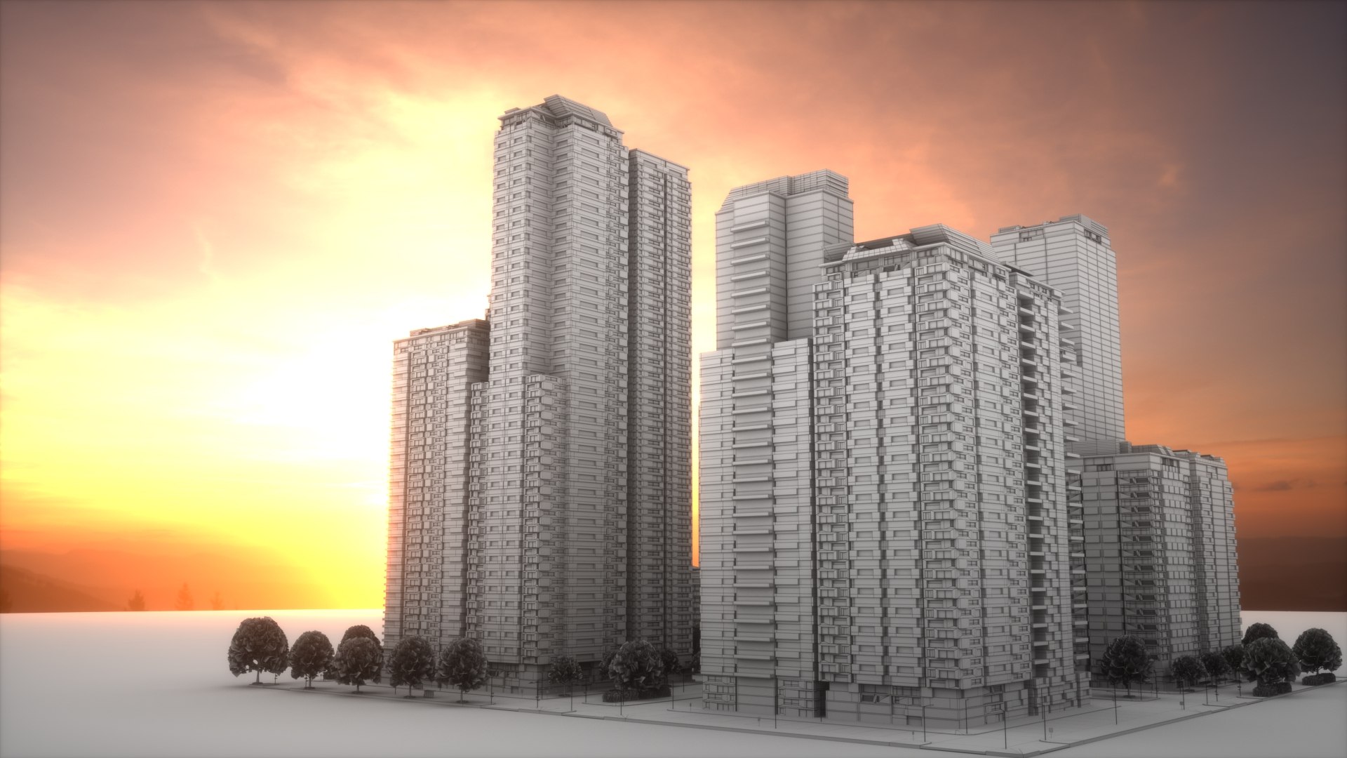 City Block Type B10 Model - TurboSquid 2092340