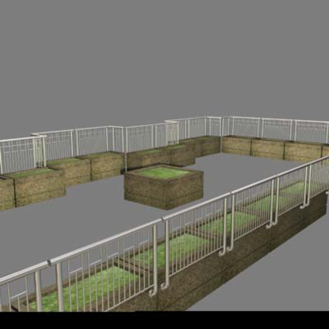 Planters Railings 3ds