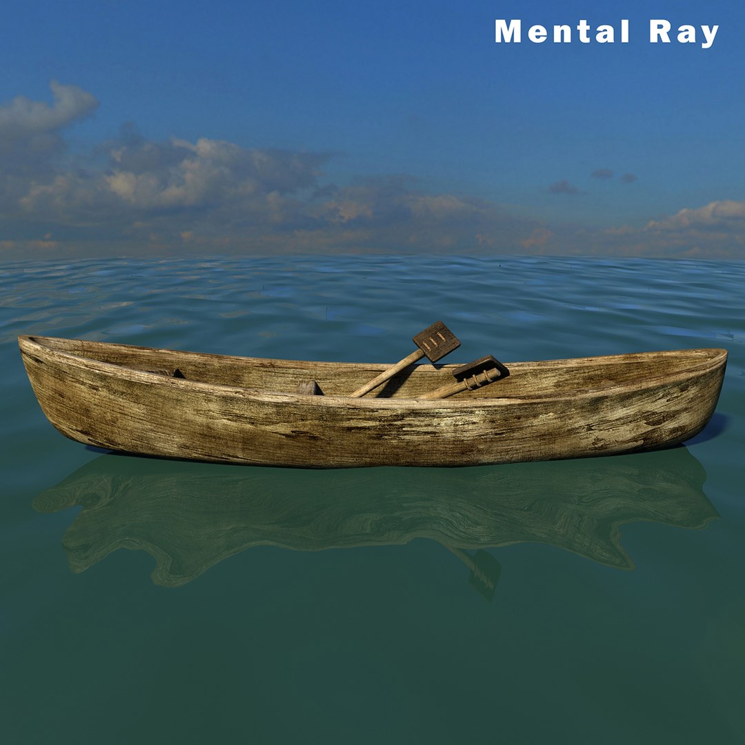 Houri Boat Canoe 3d Obj