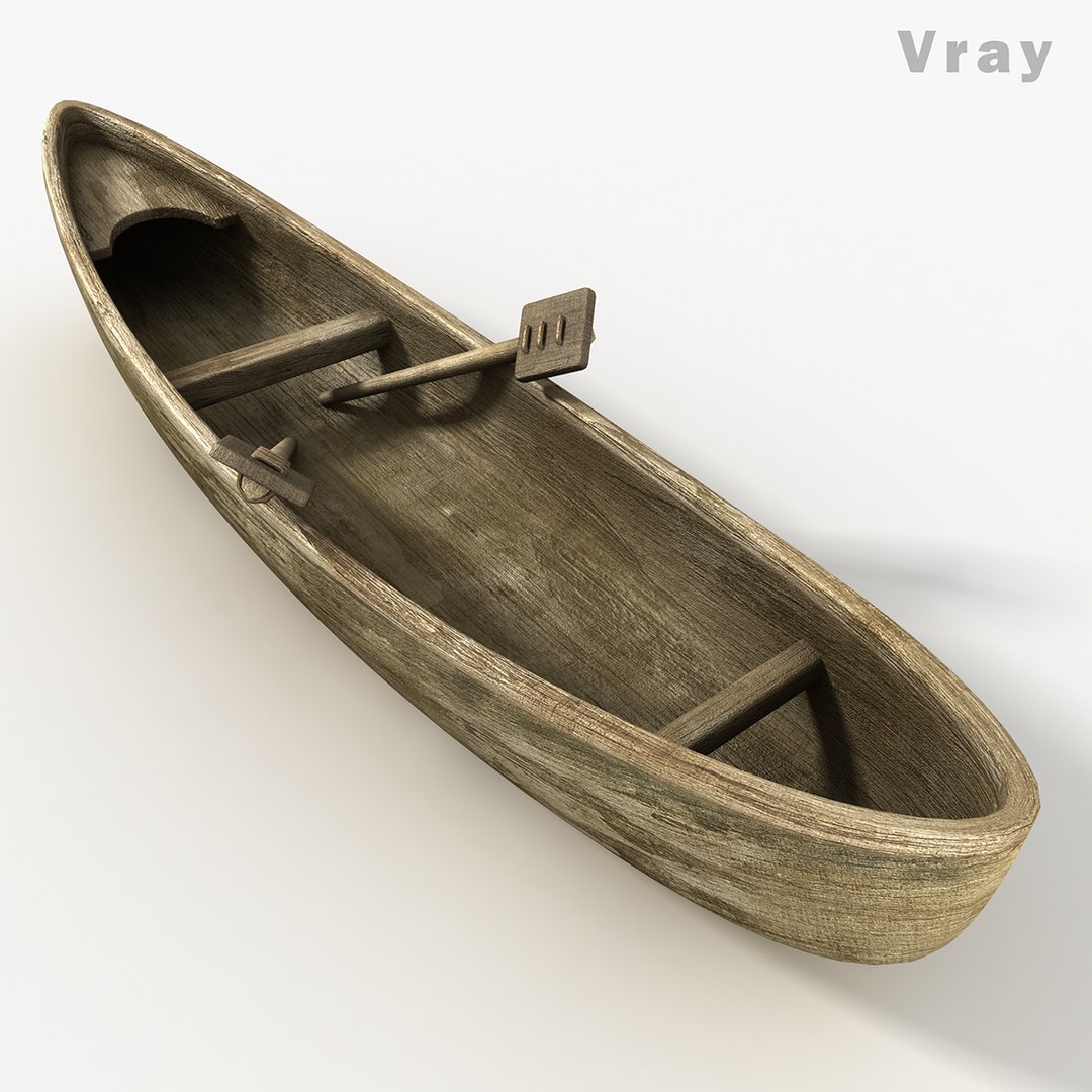 Houri Boat Canoe 3d Obj