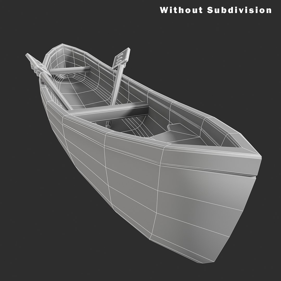 Houri Boat Canoe 3d Obj