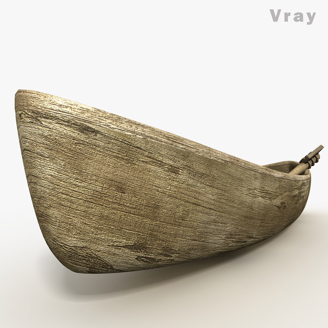 Houri Boat Canoe 3d Obj