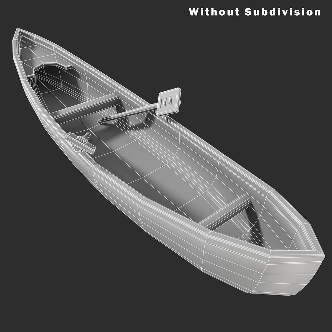 Houri Boat Canoe 3d Obj