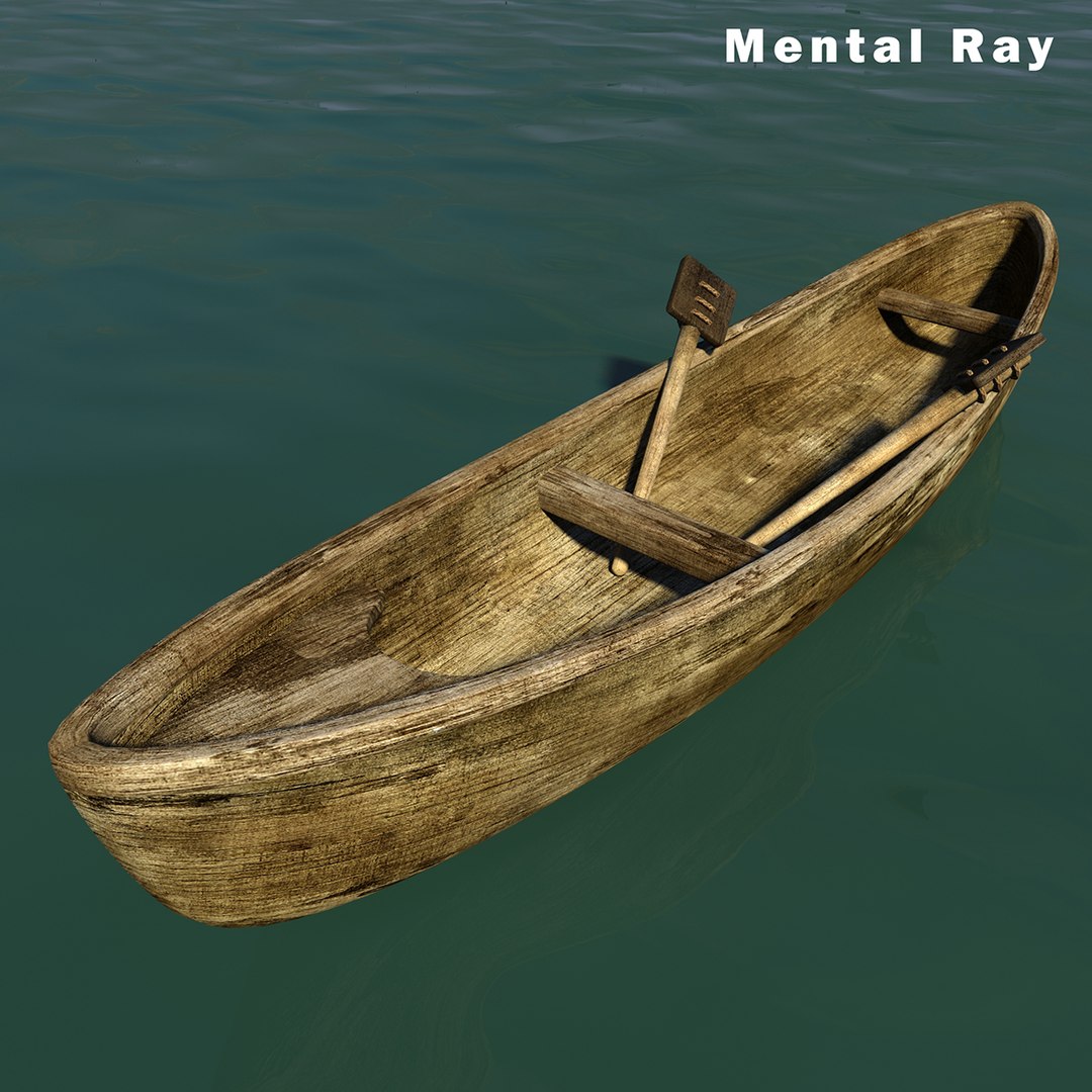 Houri Boat Canoe 3d Obj