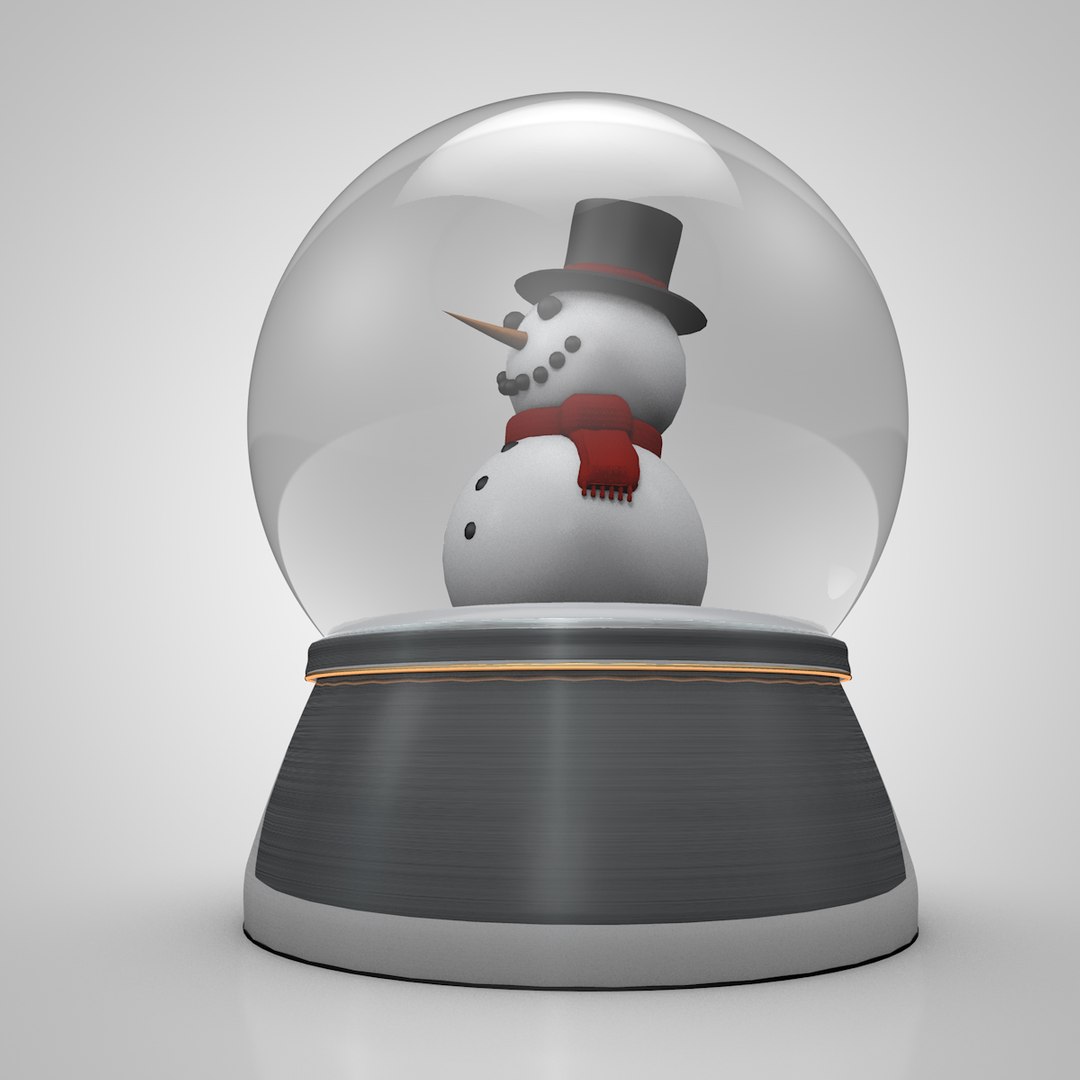 3d model snowball snow ball