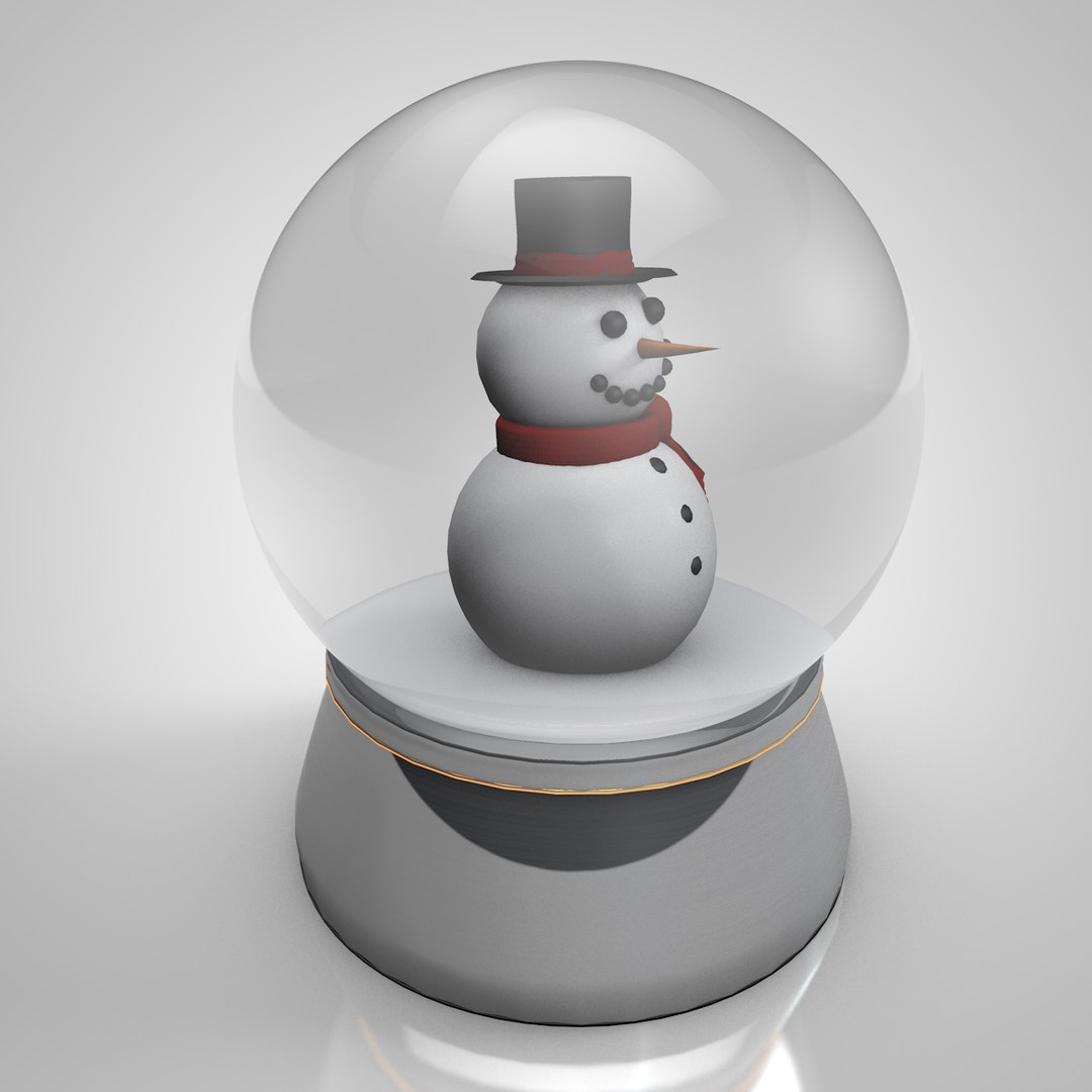 3d model snowball snow ball