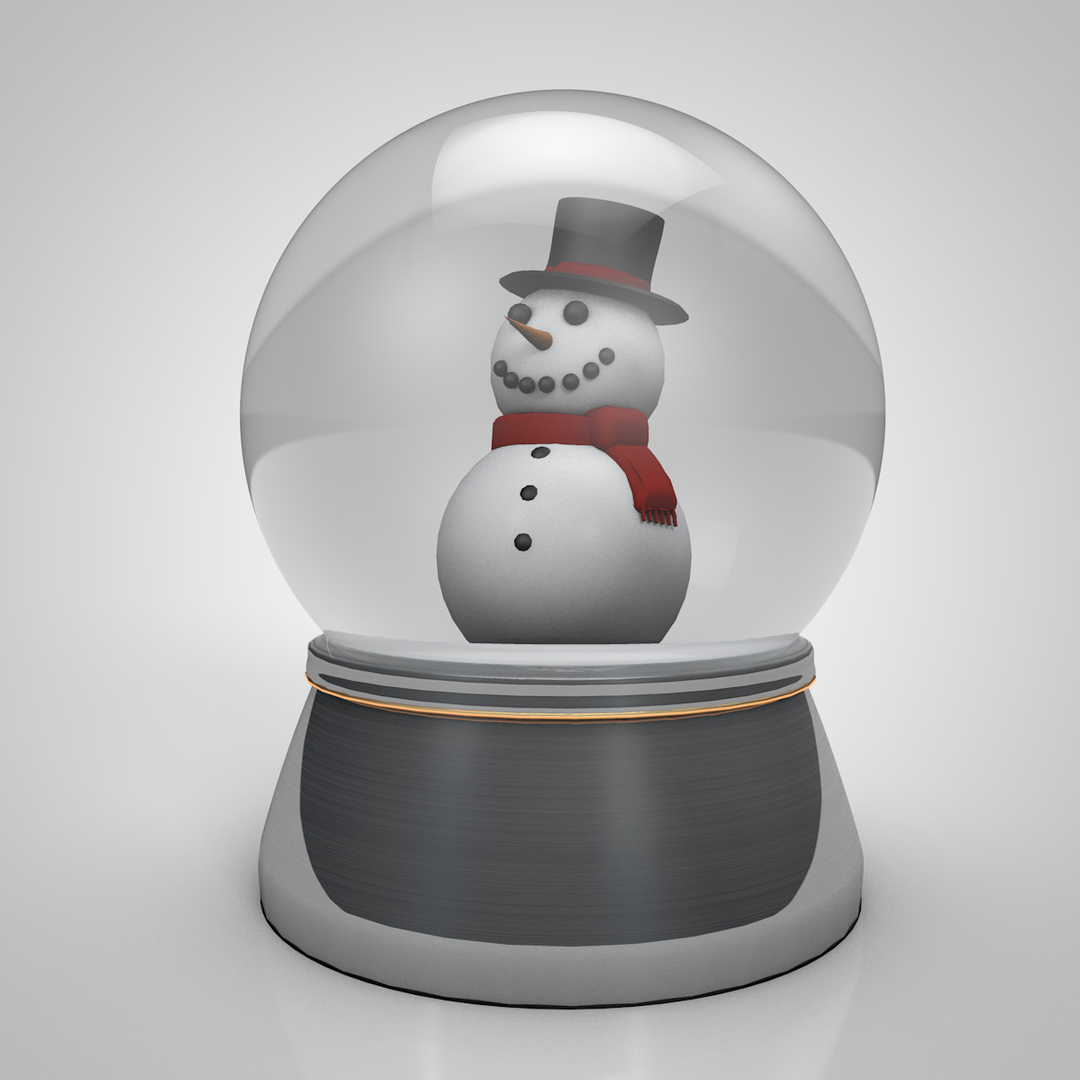 3d model snowball snow ball