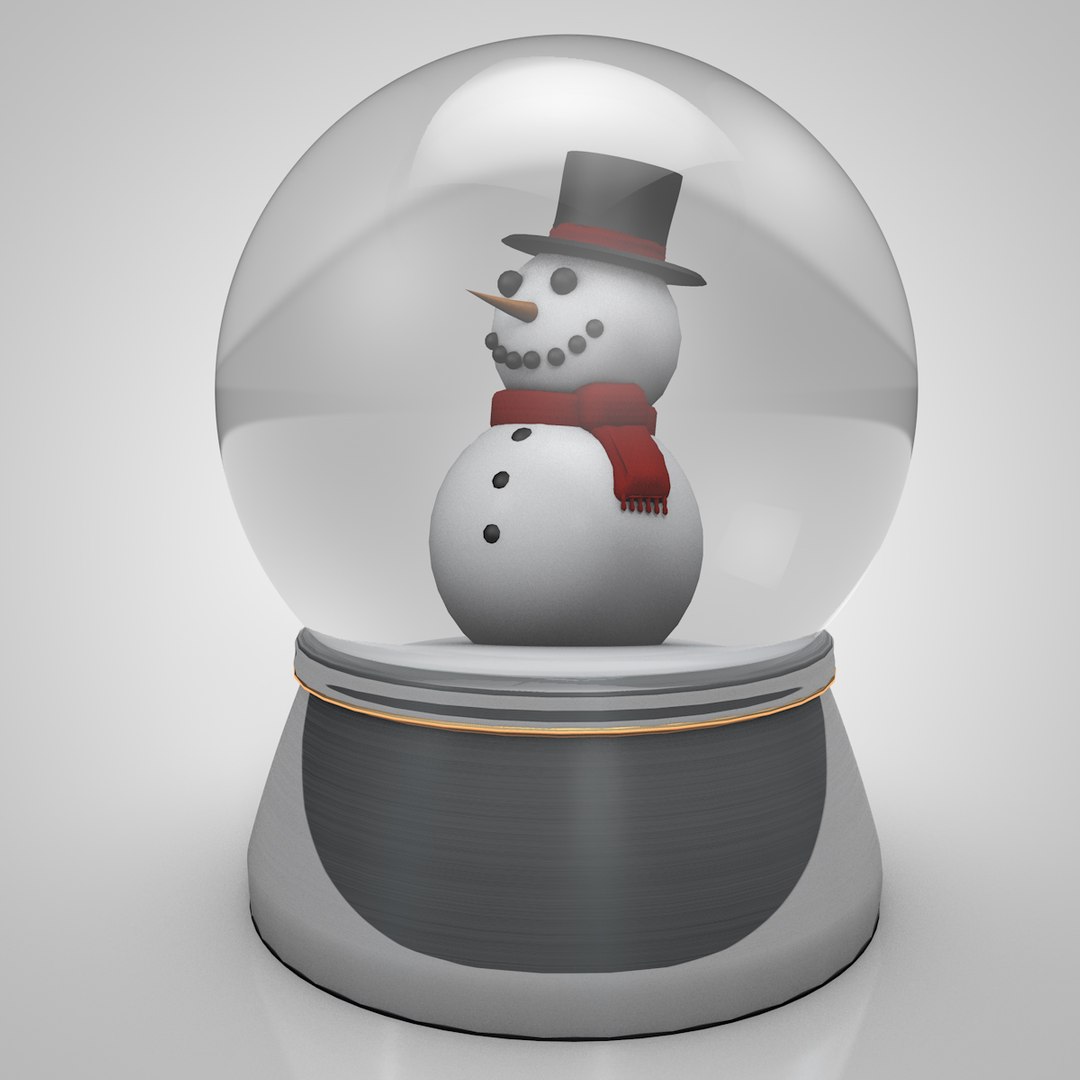 3d model snowball snow ball