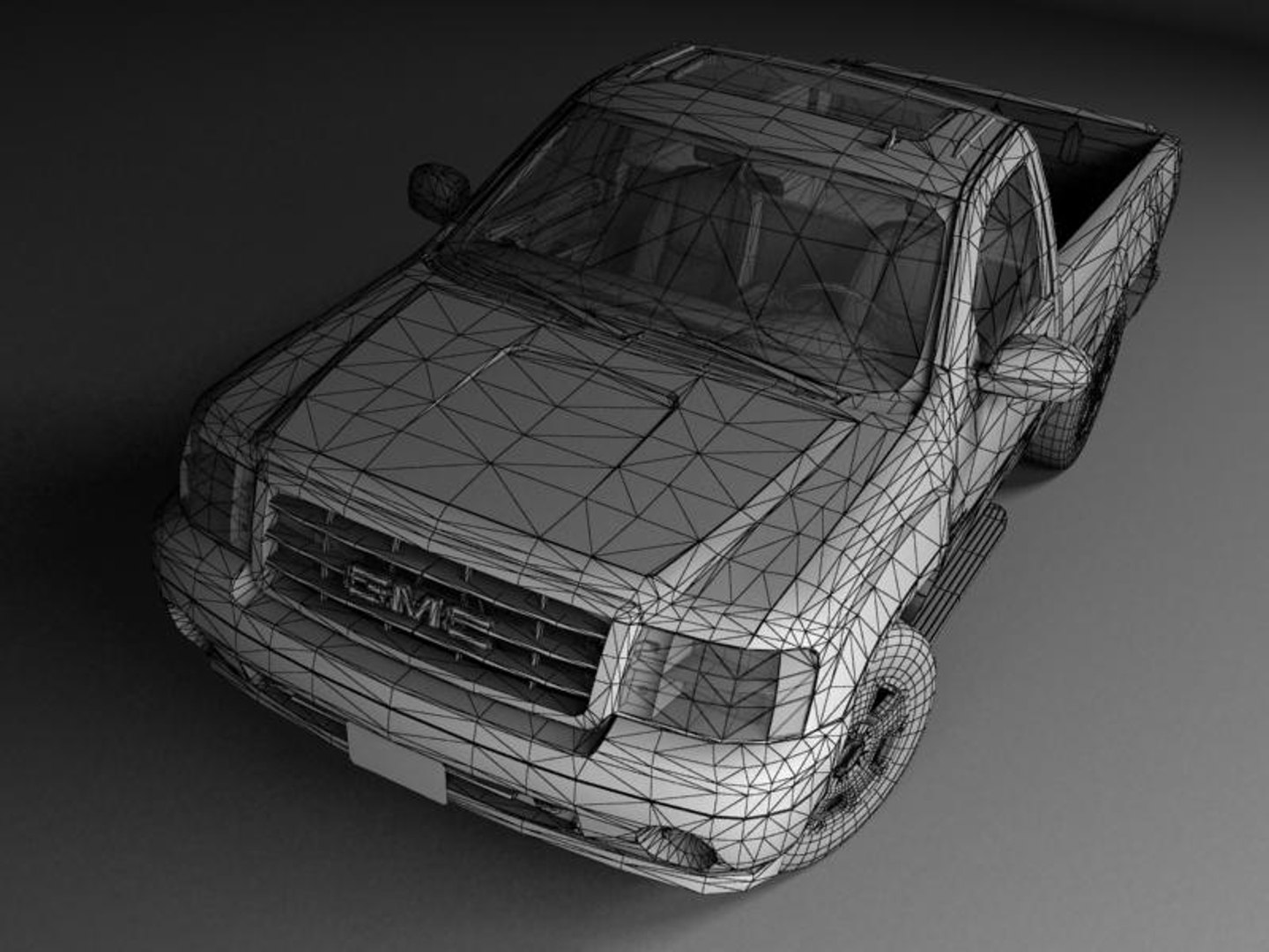 3d Model Gmc Sierra Reg Cab