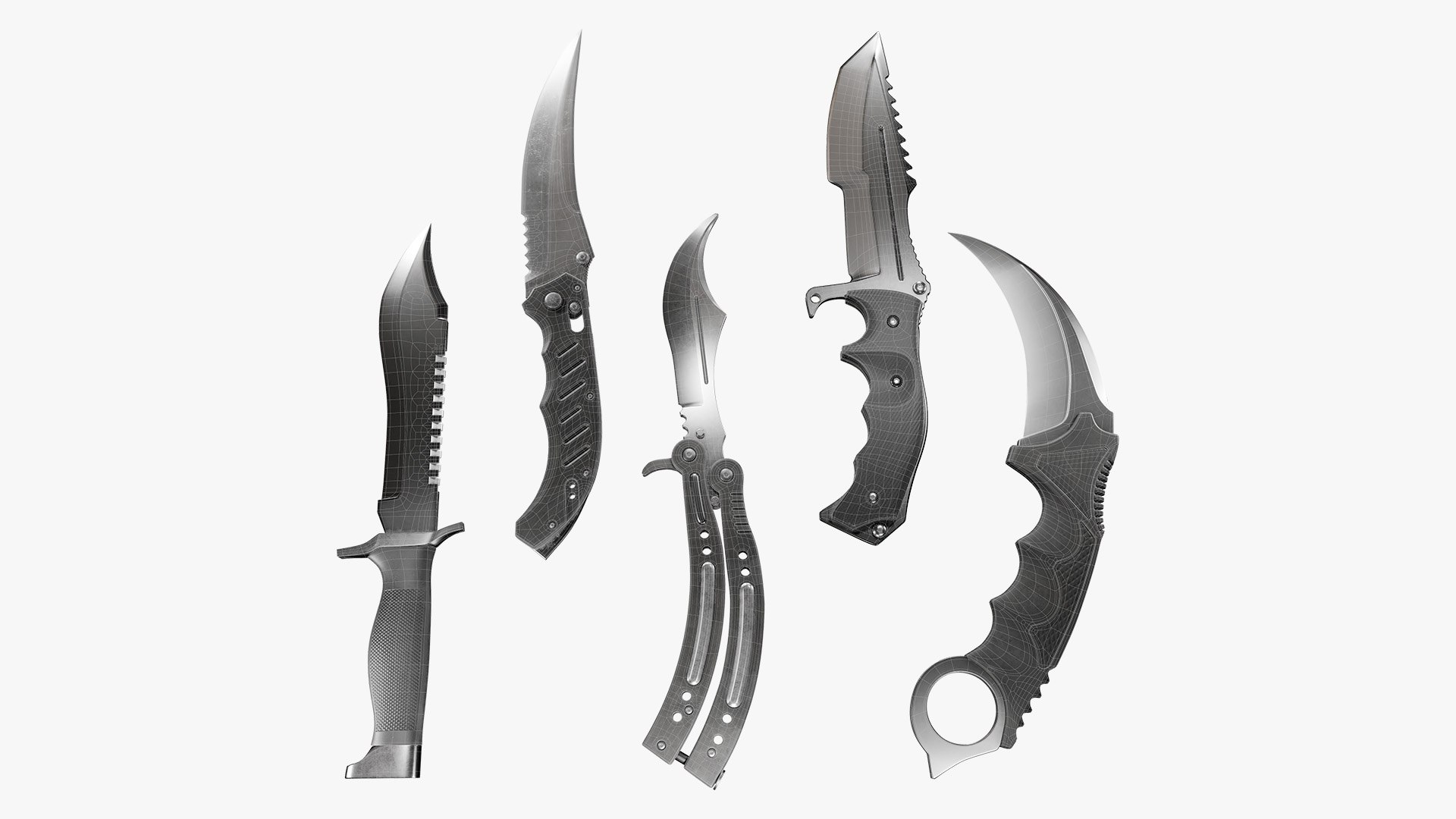 3D model Counter Strike - Global Offensive Knives - TurboSquid 2013612