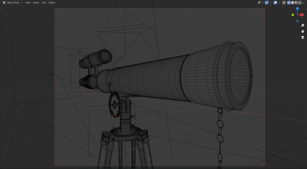 Old telescope 3D model - TurboSquid 1622104