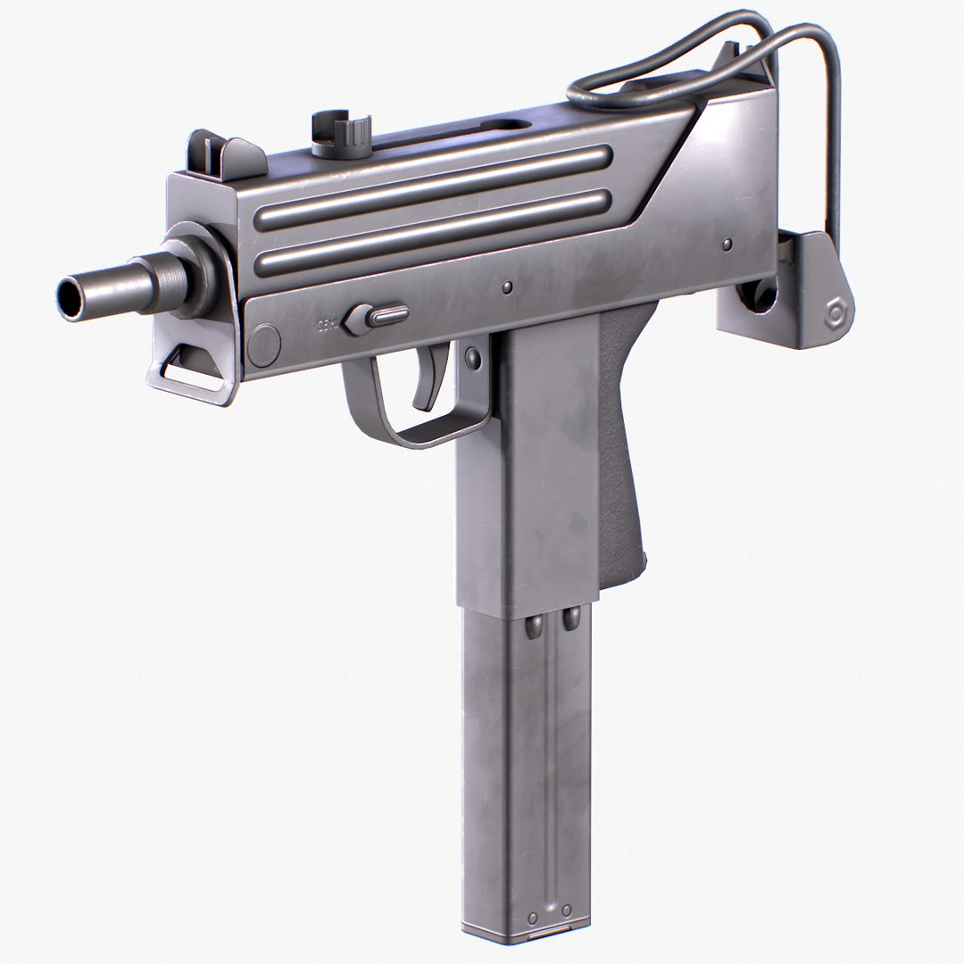 MAC-11 SMG PBR Worn Low-poly 3D model - TurboSquid 1794784
