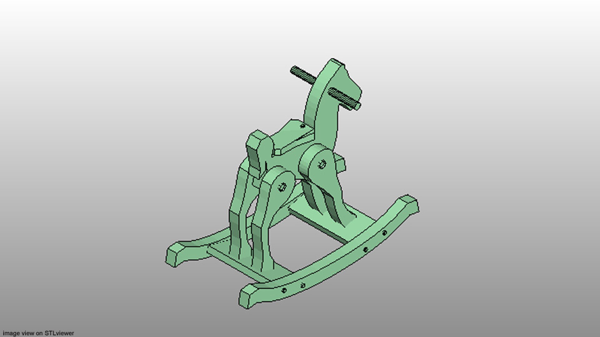 3D Rocking Horse Model - TurboSquid 1274036