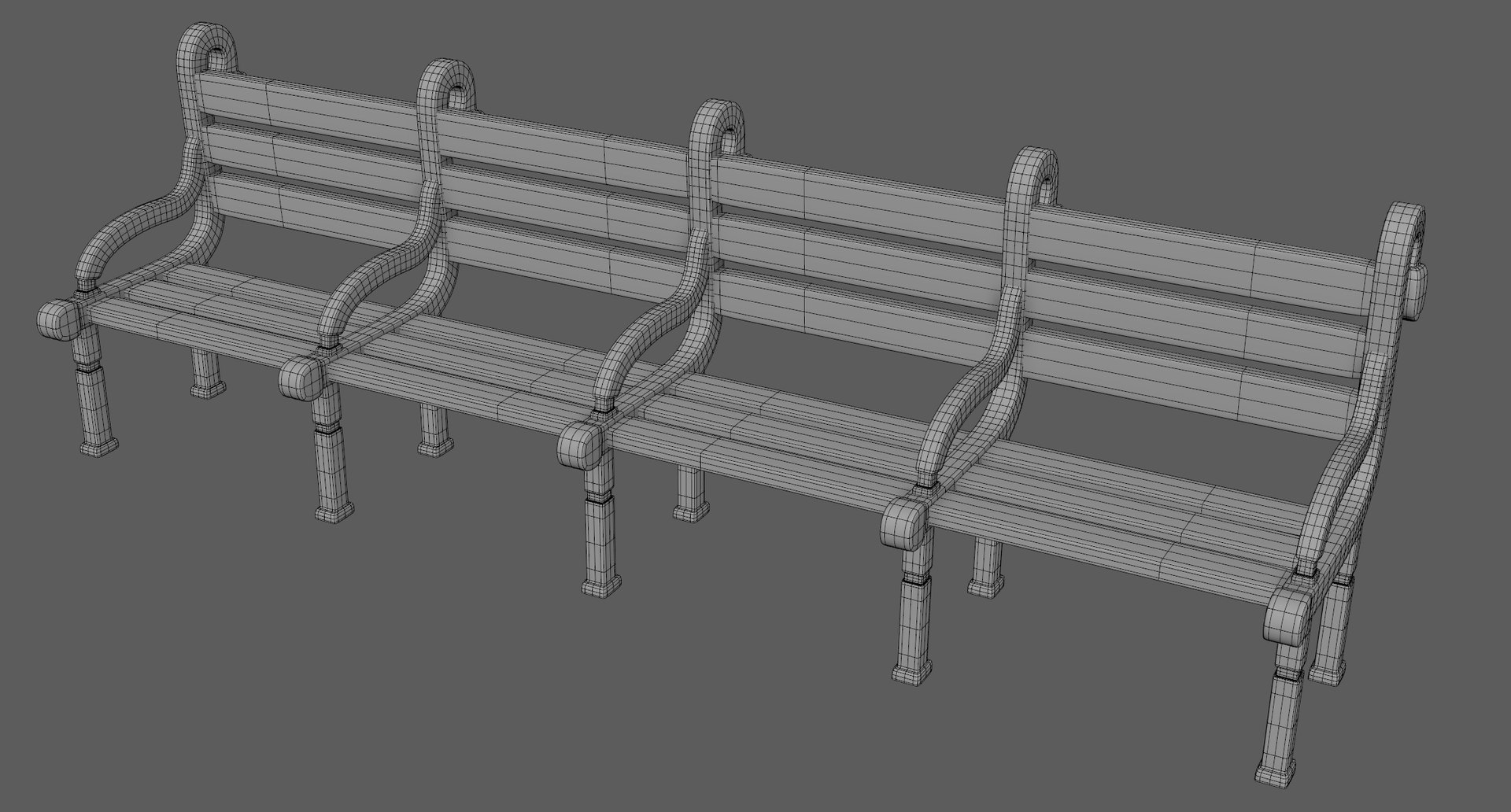Bench seat 3D model - TurboSquid 1414293