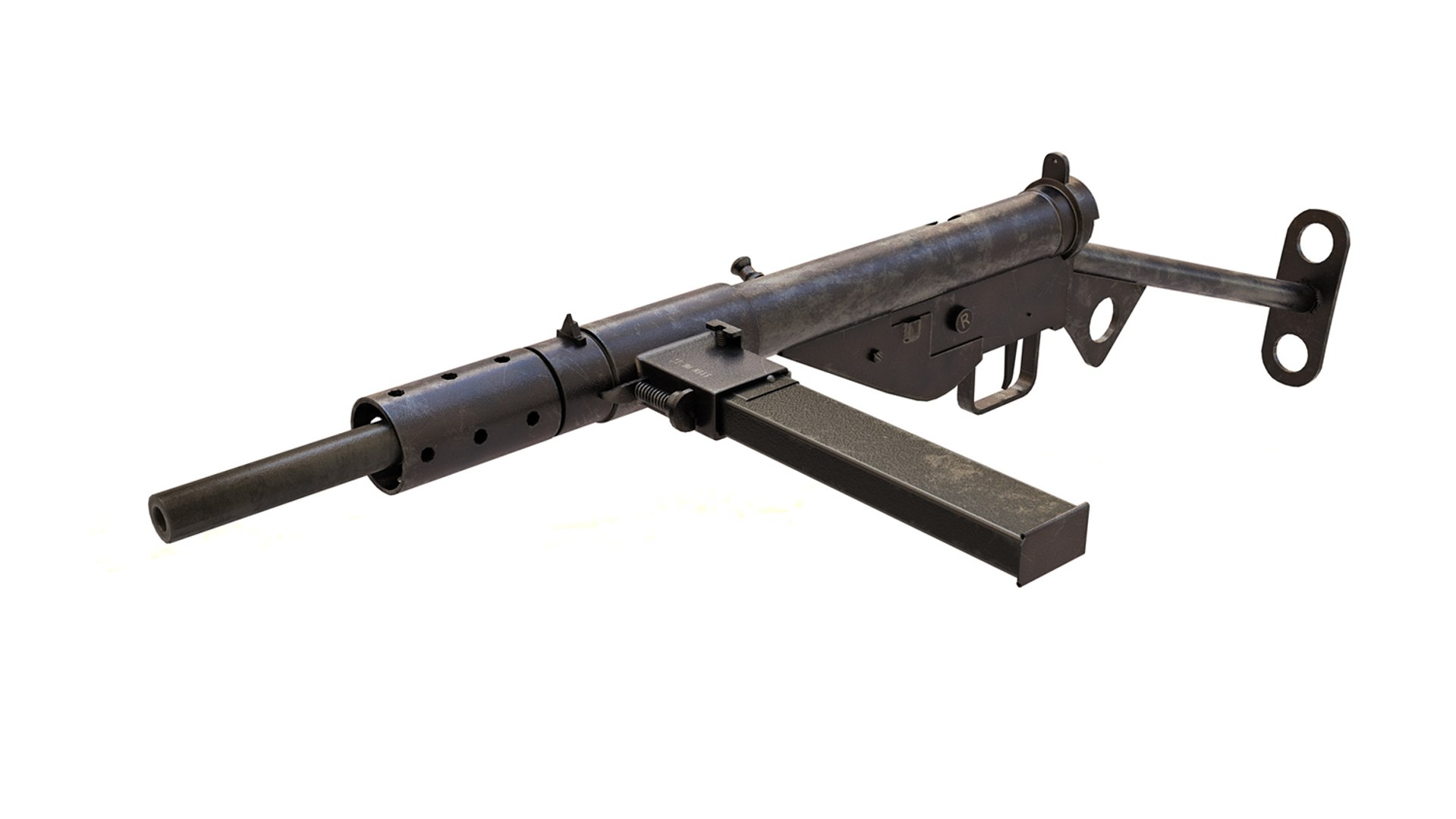 3D Sten Mk2 Model - TurboSquid 1259758