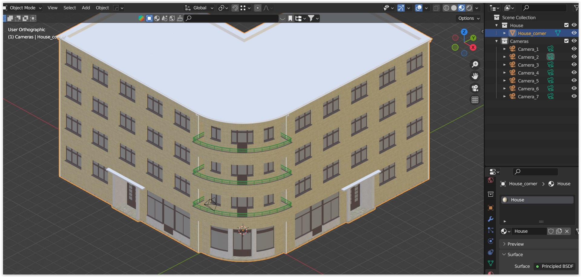 Corner house PBR 8K 3D - TurboSquid 2166336