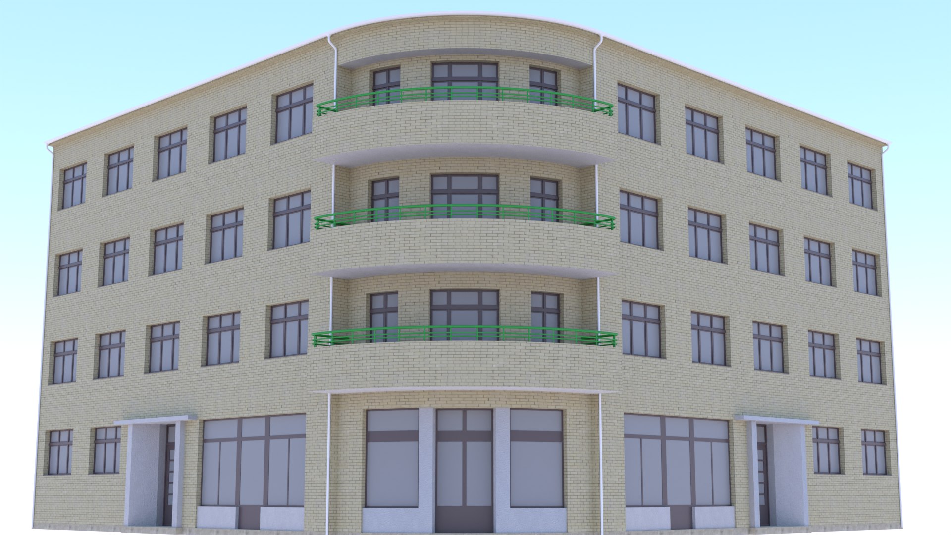 Corner house PBR 8K 3D - TurboSquid 2166336