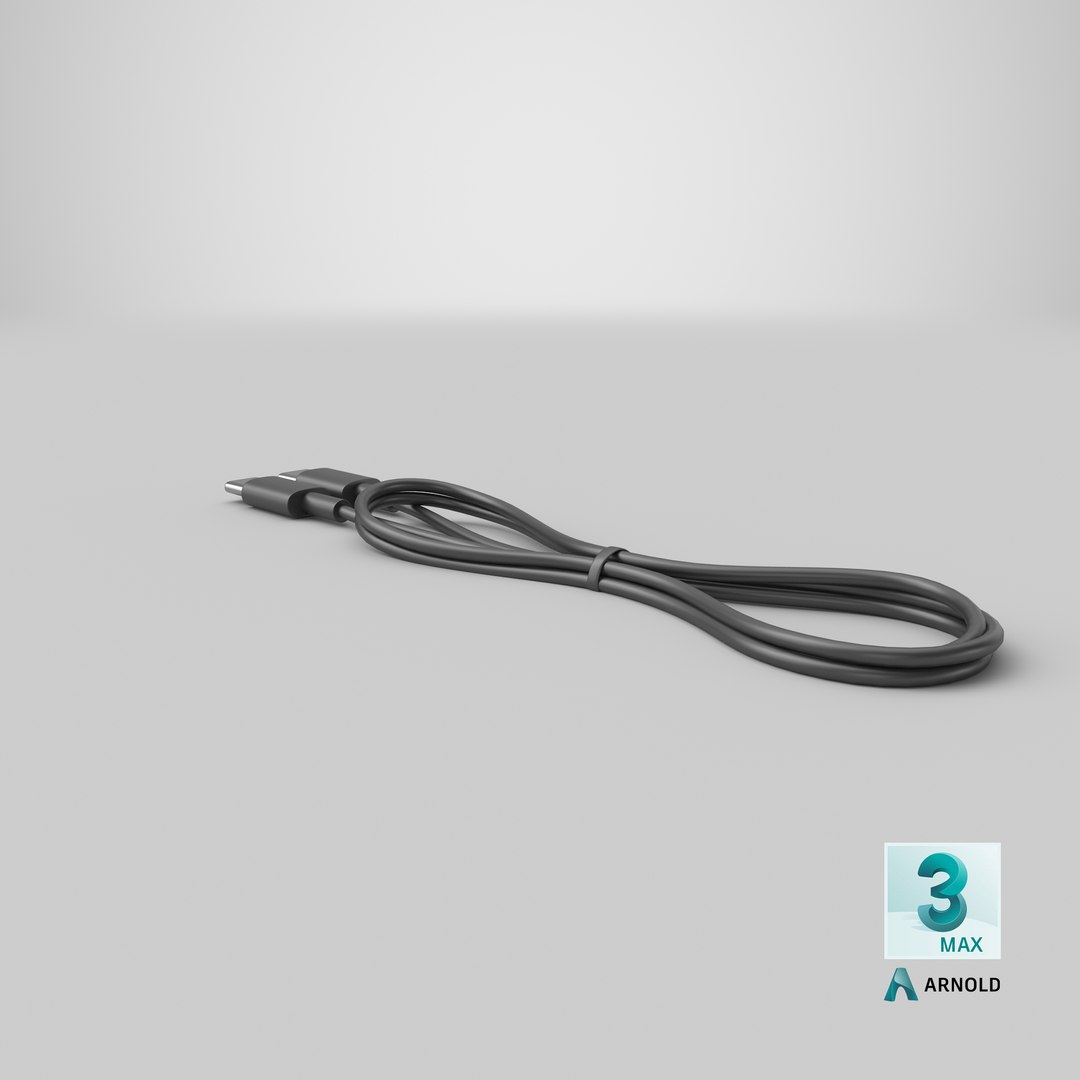Usb Type-c Cable Folded 3D Model - TurboSquid 1596476
