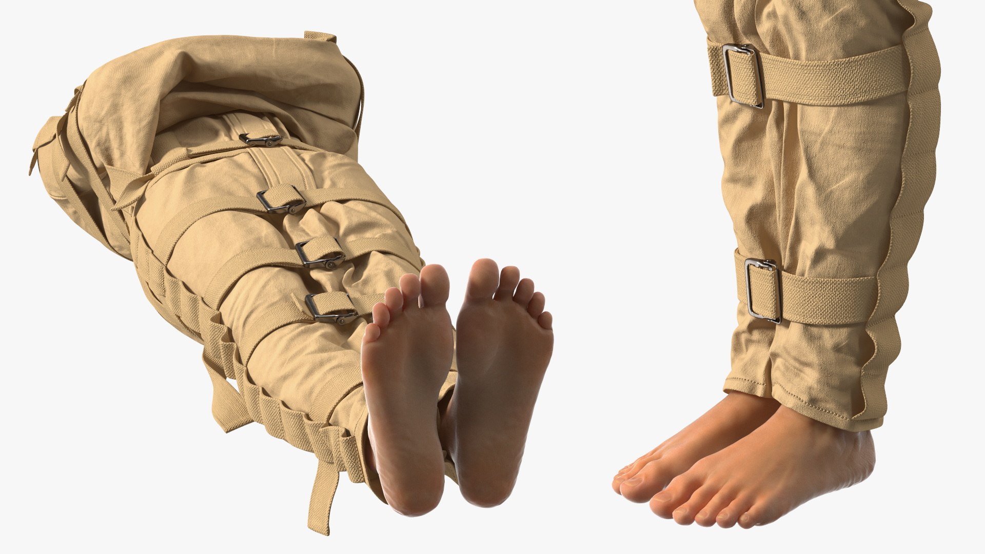 Female Figure In Straitjacket With Fur 3D Model - TurboSquid 2296396