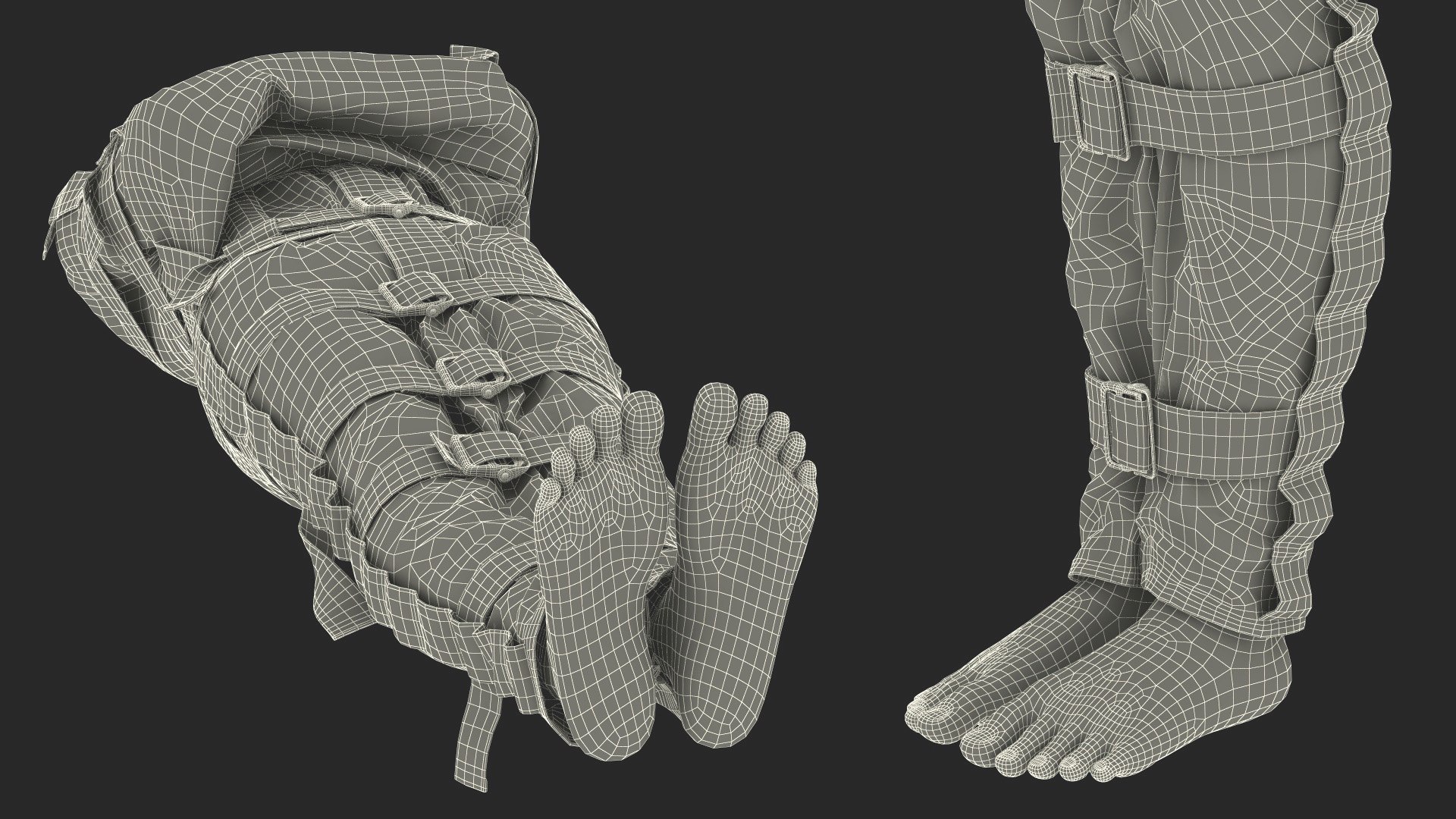 Female Figure In Straitjacket With Fur 3D Model - TurboSquid 2296396