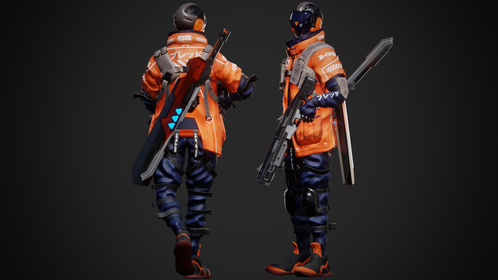 3D Model Cyberpunk Bled Robot - TurboSquid 1792255