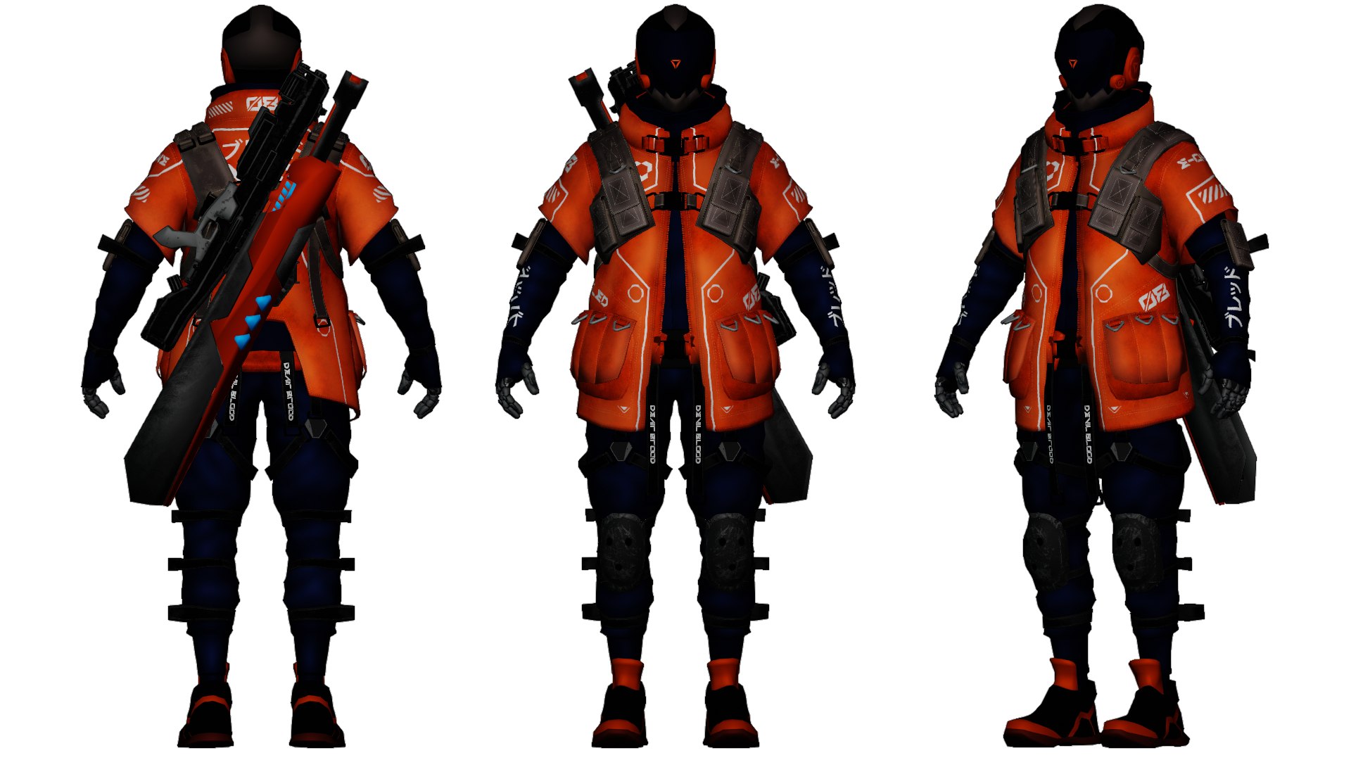 3D Model Cyberpunk Bled Robot - TurboSquid 1792255