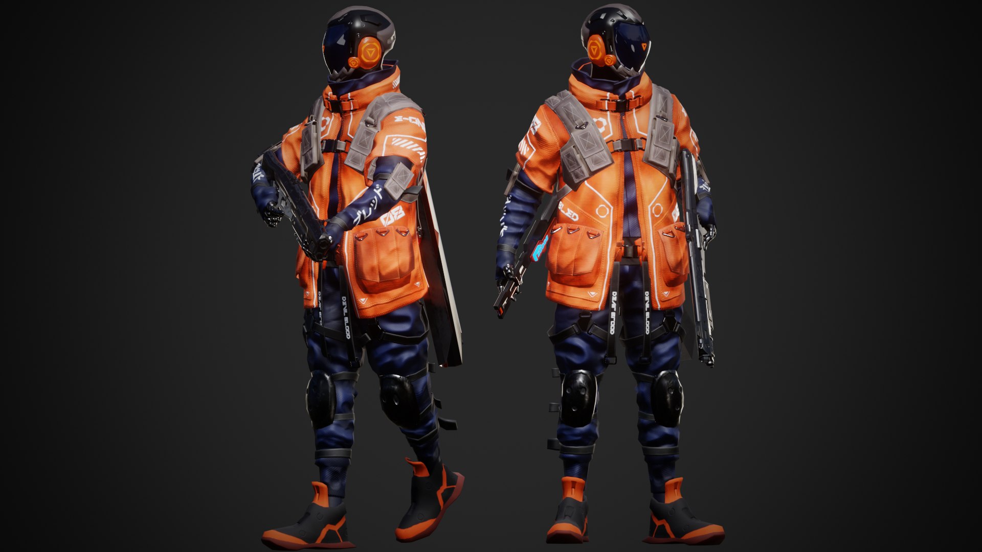 3D Model Cyberpunk Bled Robot - TurboSquid 1792255