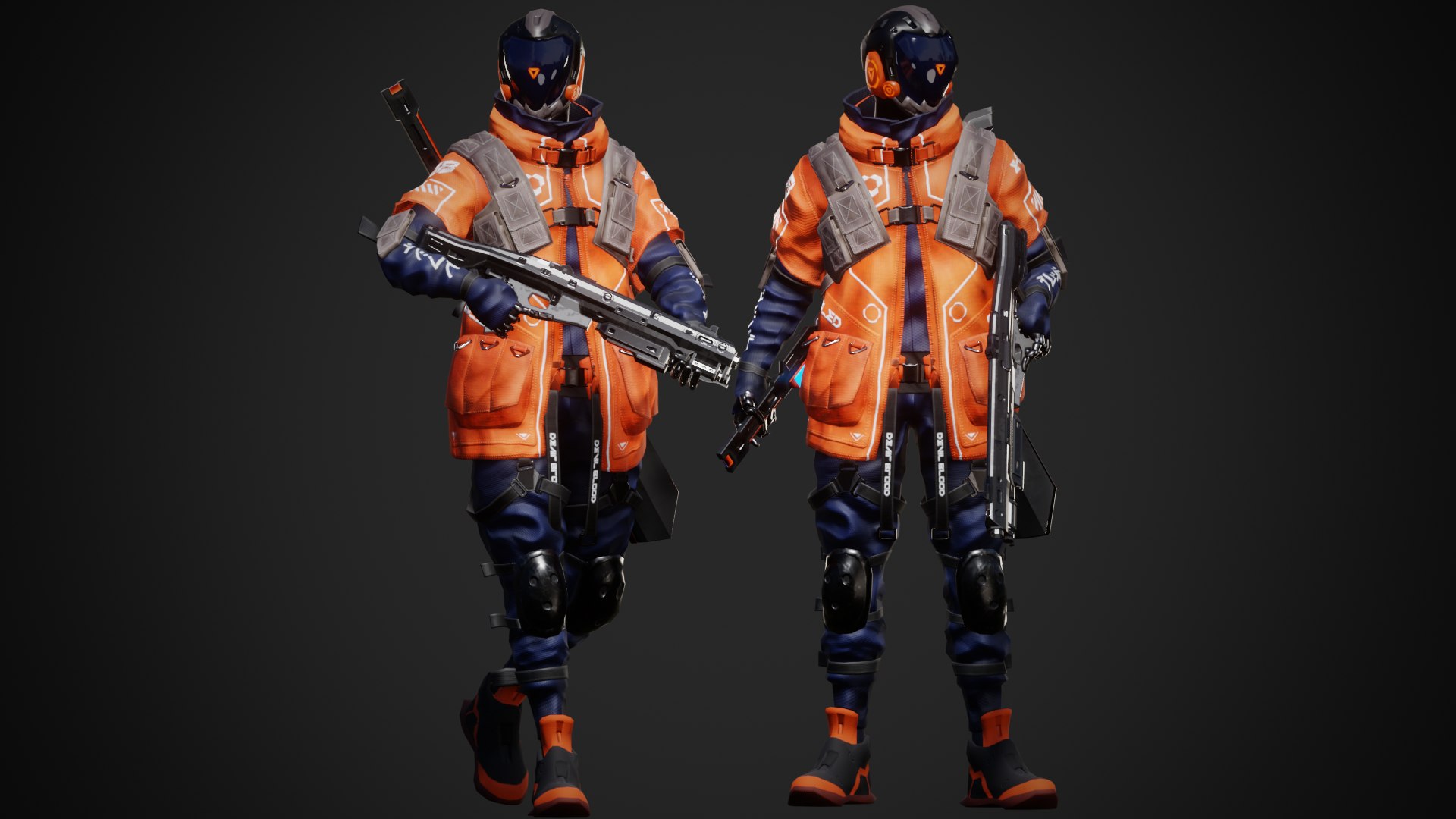 3D Model Cyberpunk Bled Robot - TurboSquid 1792255