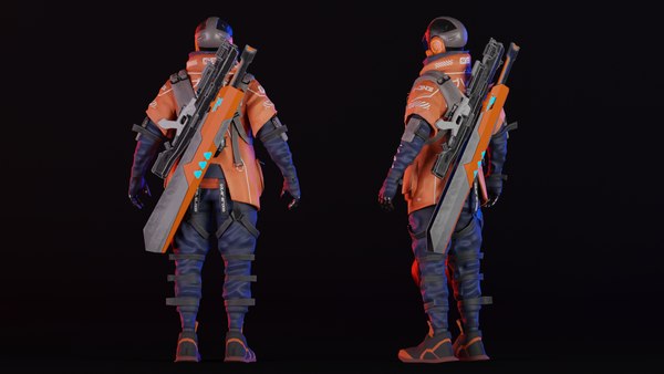 Robô Cyberpunk Bled Modelo 3D - TurboSquid 1792255