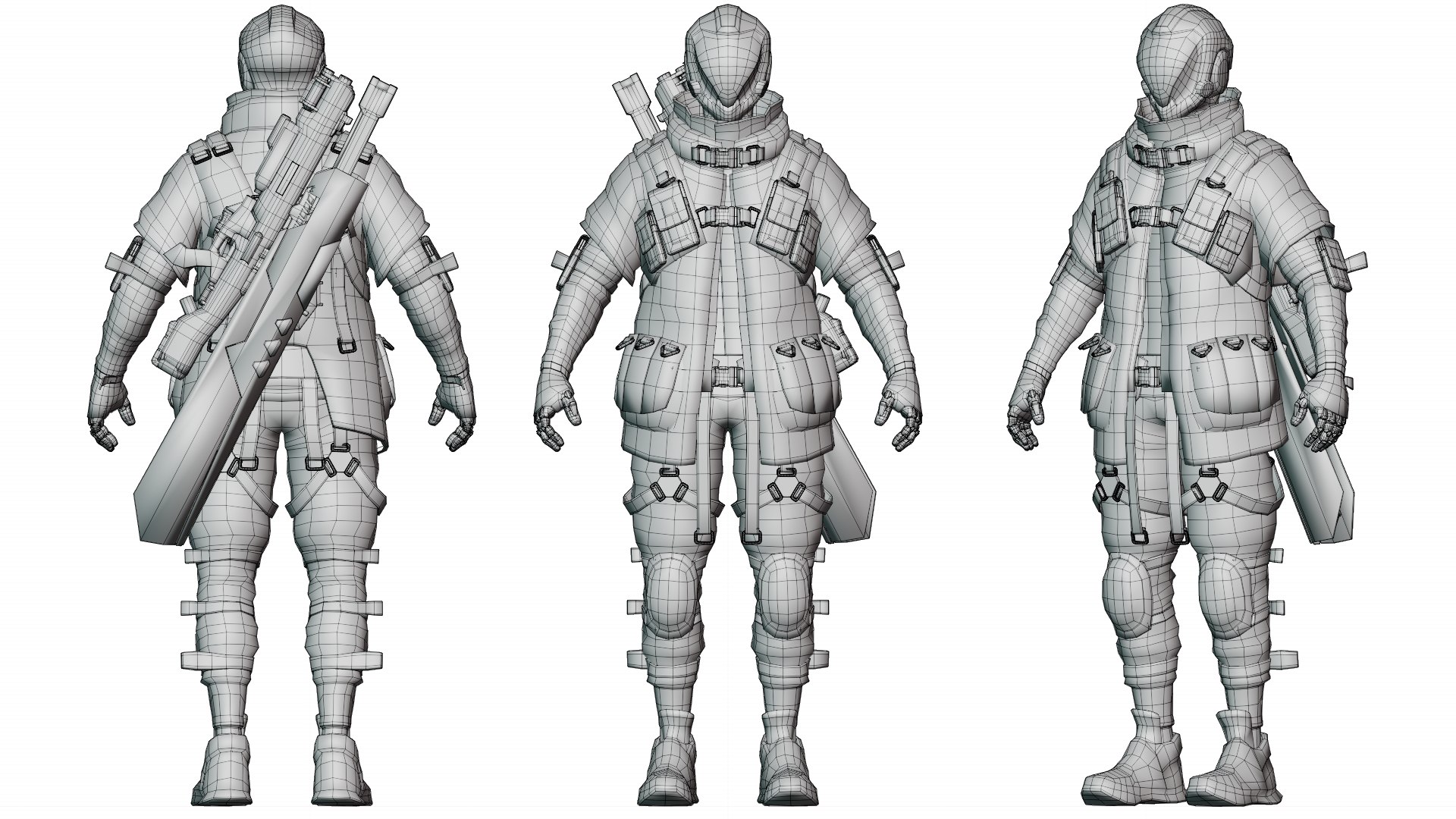 3D Model Cyberpunk Bled Robot - TurboSquid 1792255