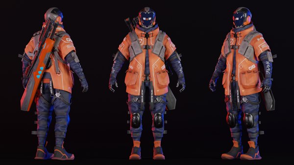 Robô Cyberpunk Bled Modelo 3D - TurboSquid 1792255