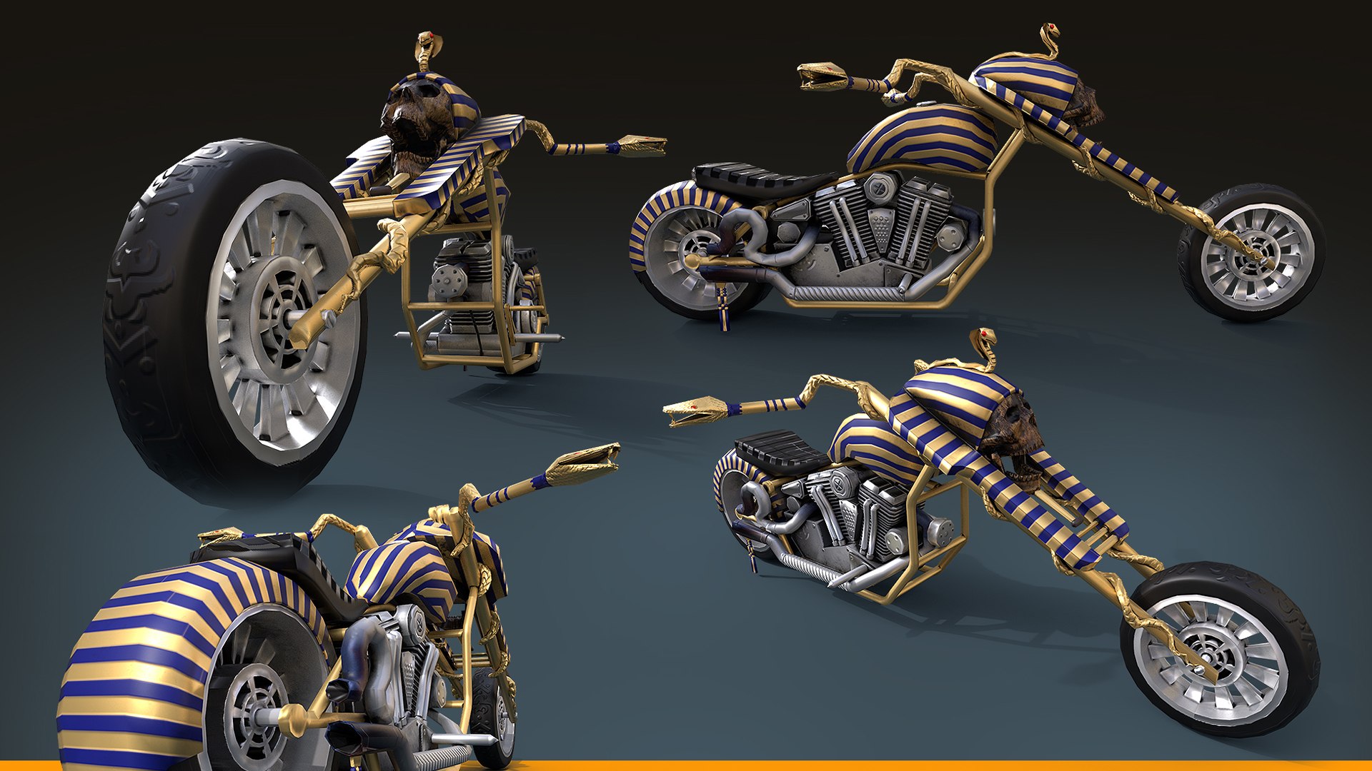 Mummy Motorbike 3D Model - TurboSquid 2333182