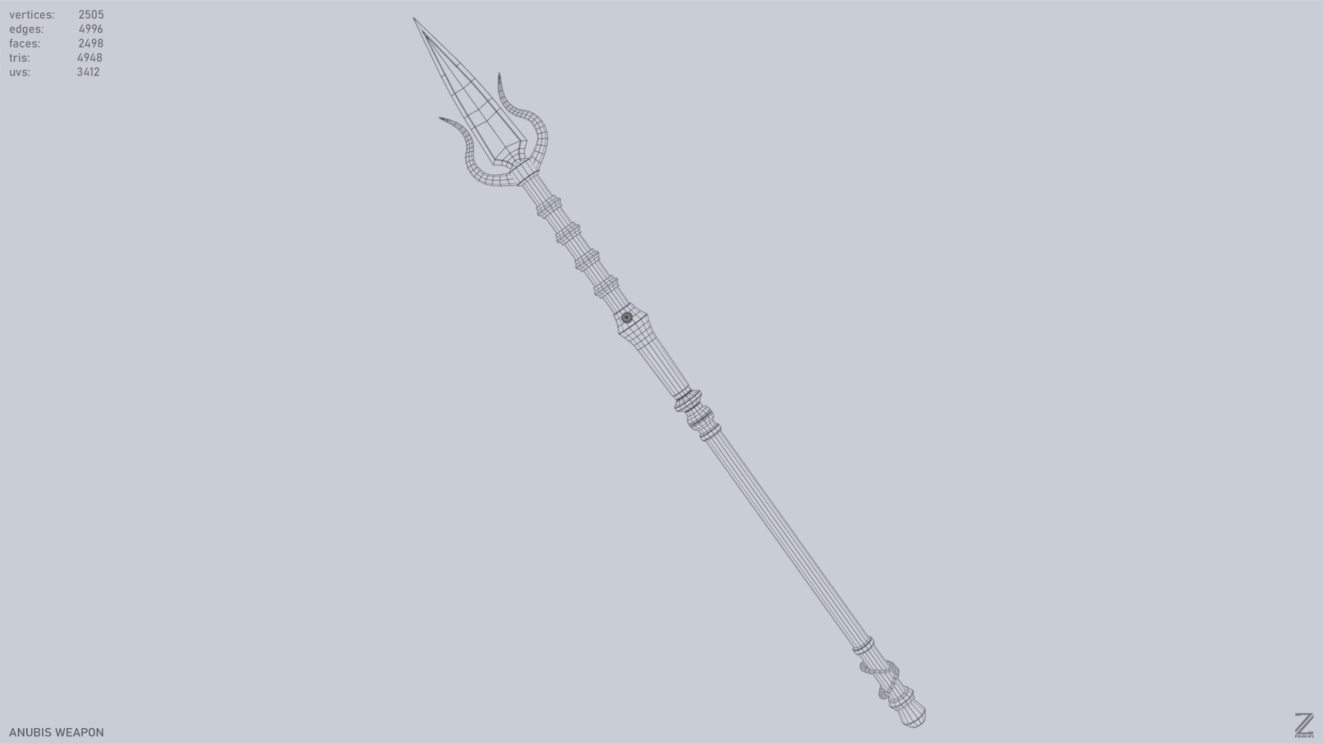 3D Anubis Weapon - TurboSquid 2205354