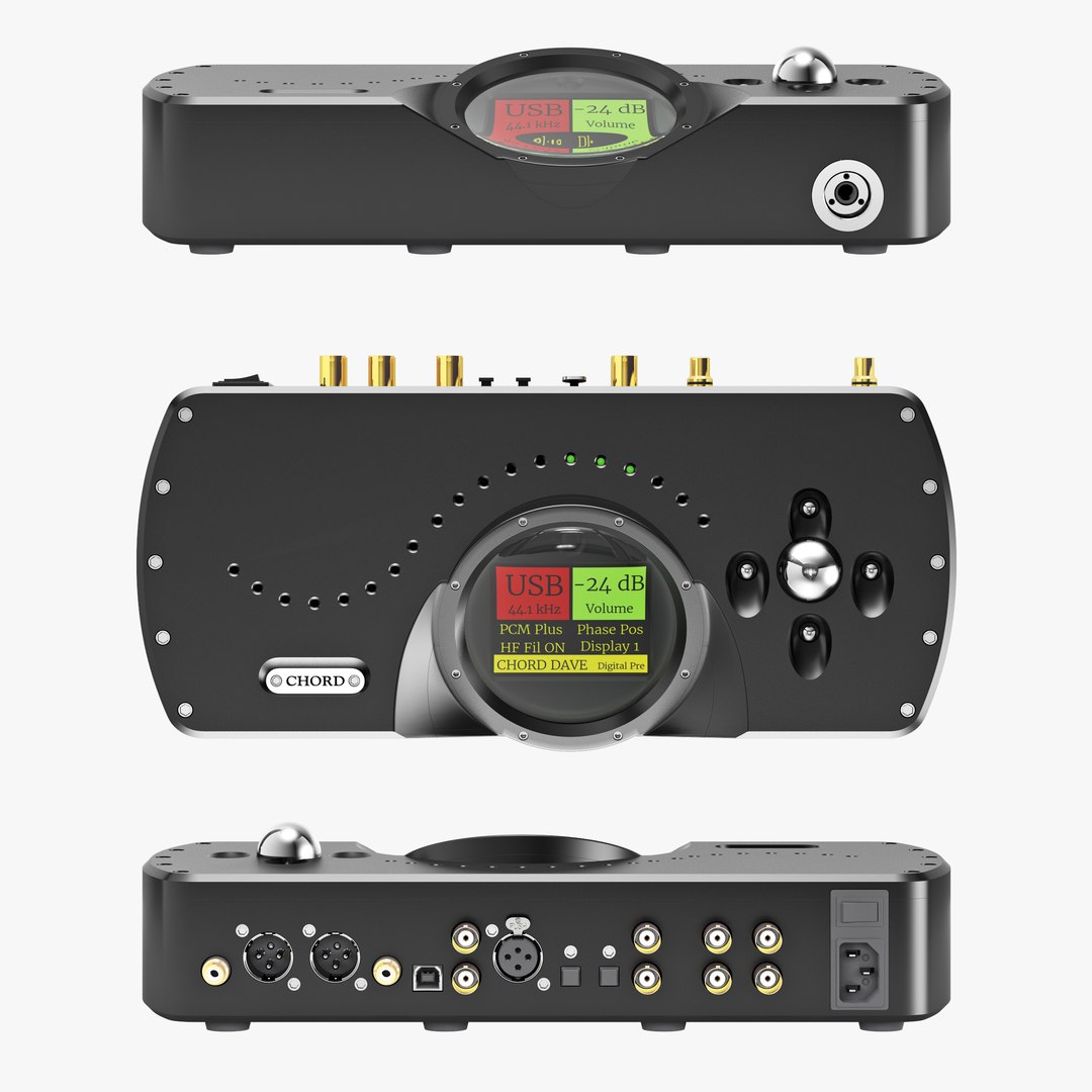 Chord Electronics Etude-blu MkII-dave Dac 3D Model - TurboSquid 1942631