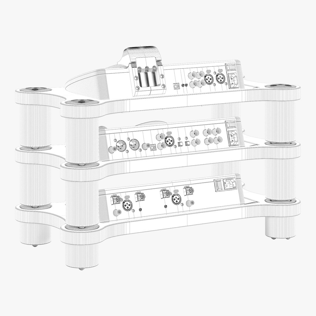 Chord Electronics Etude-blu MkII-dave Dac 3D Model - TurboSquid 1942631