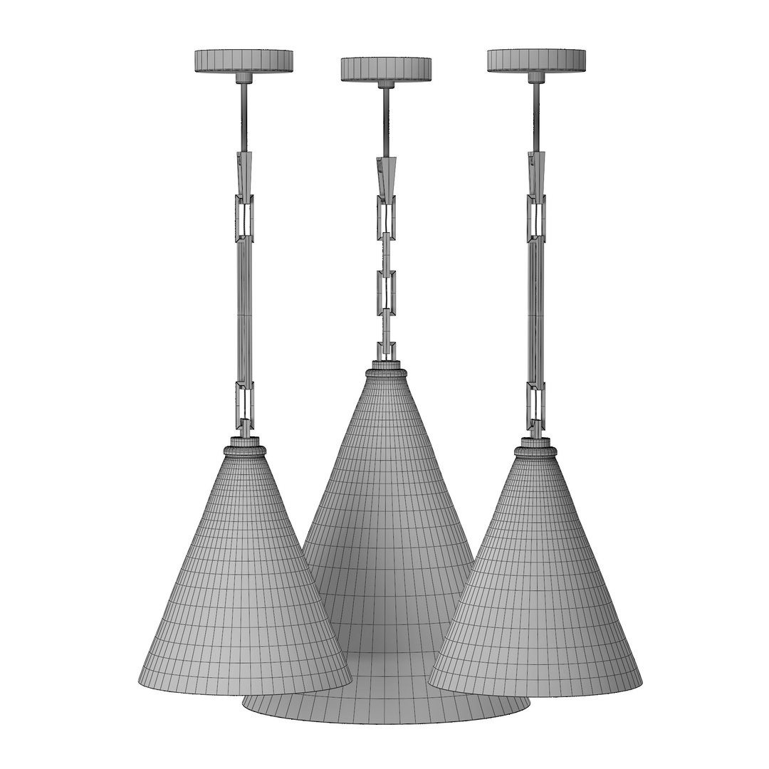 3D model Coni Chandelier - TurboSquid 1863334