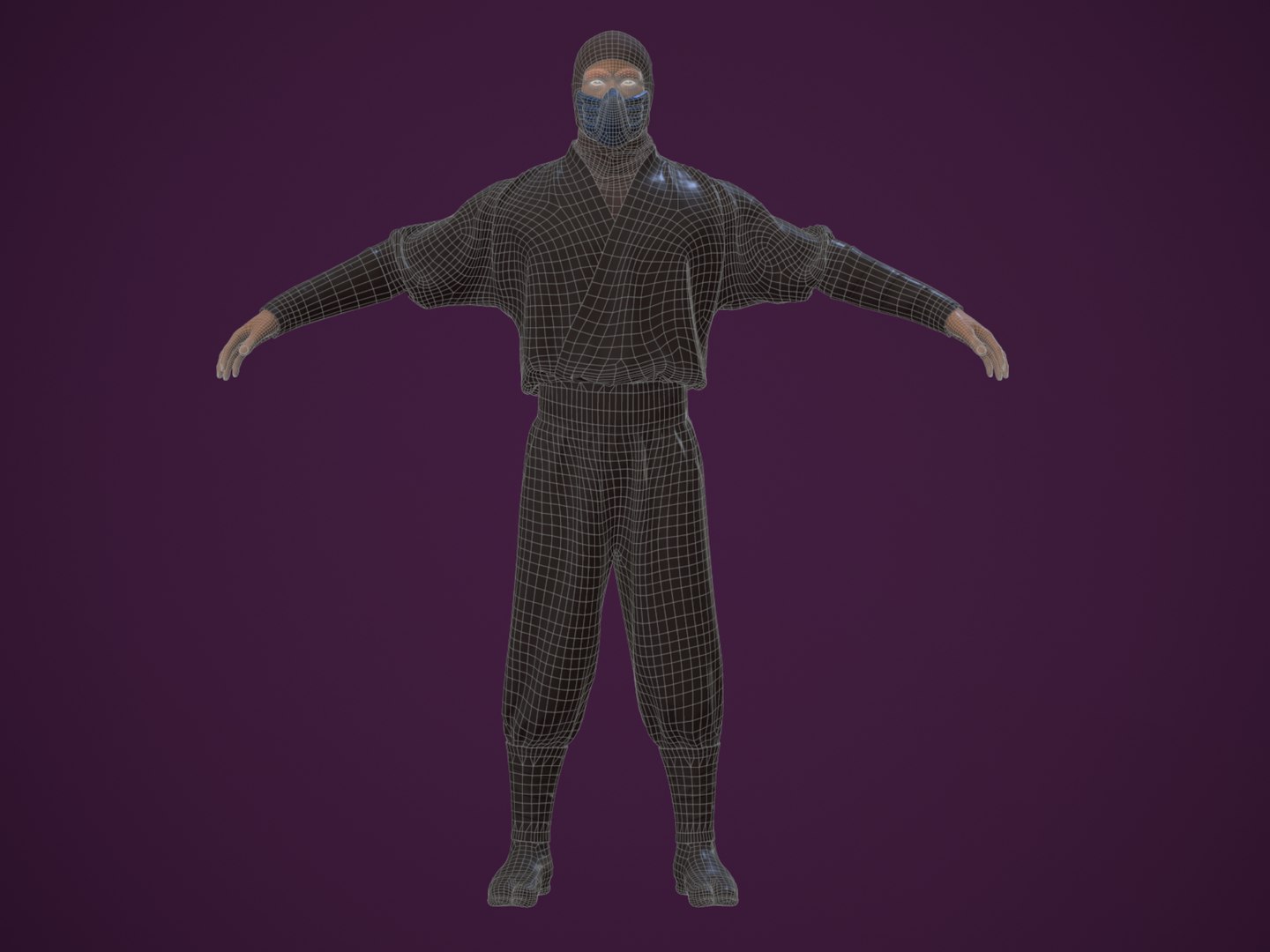 3D Model Ninja 01 Basemesh - TurboSquid 1778918