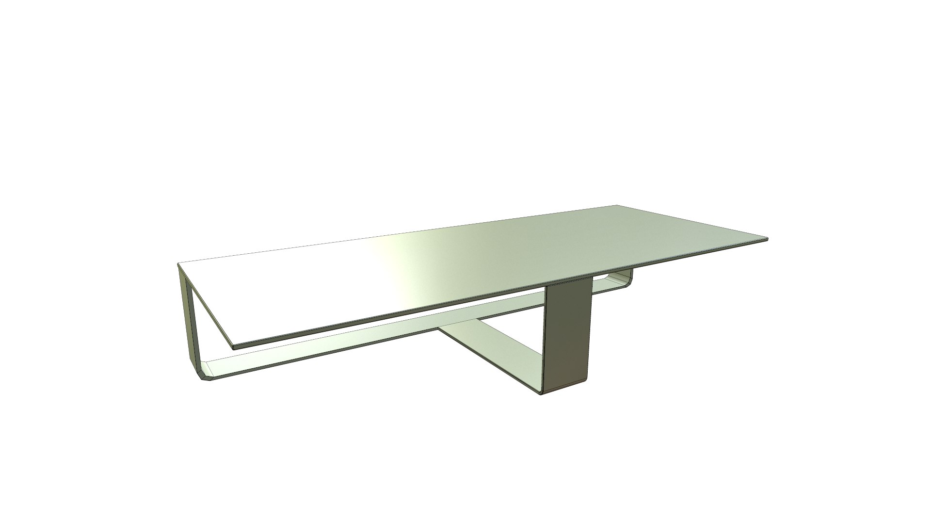 3D Rectangle Table Model - TurboSquid 2139835