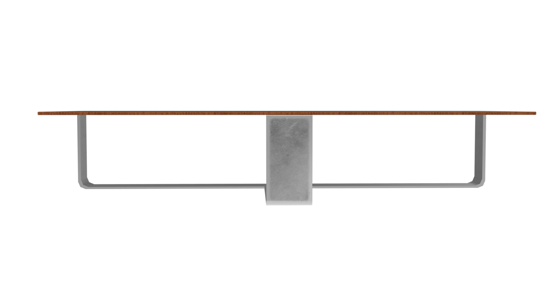 3D Rectangle Table Model - TurboSquid 2139835