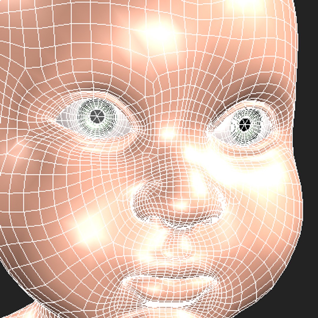 3d child face model