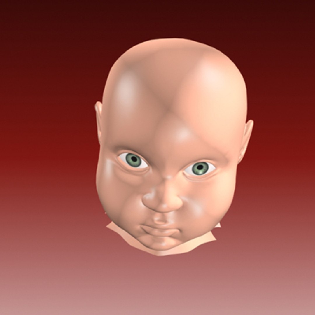 3d child face model