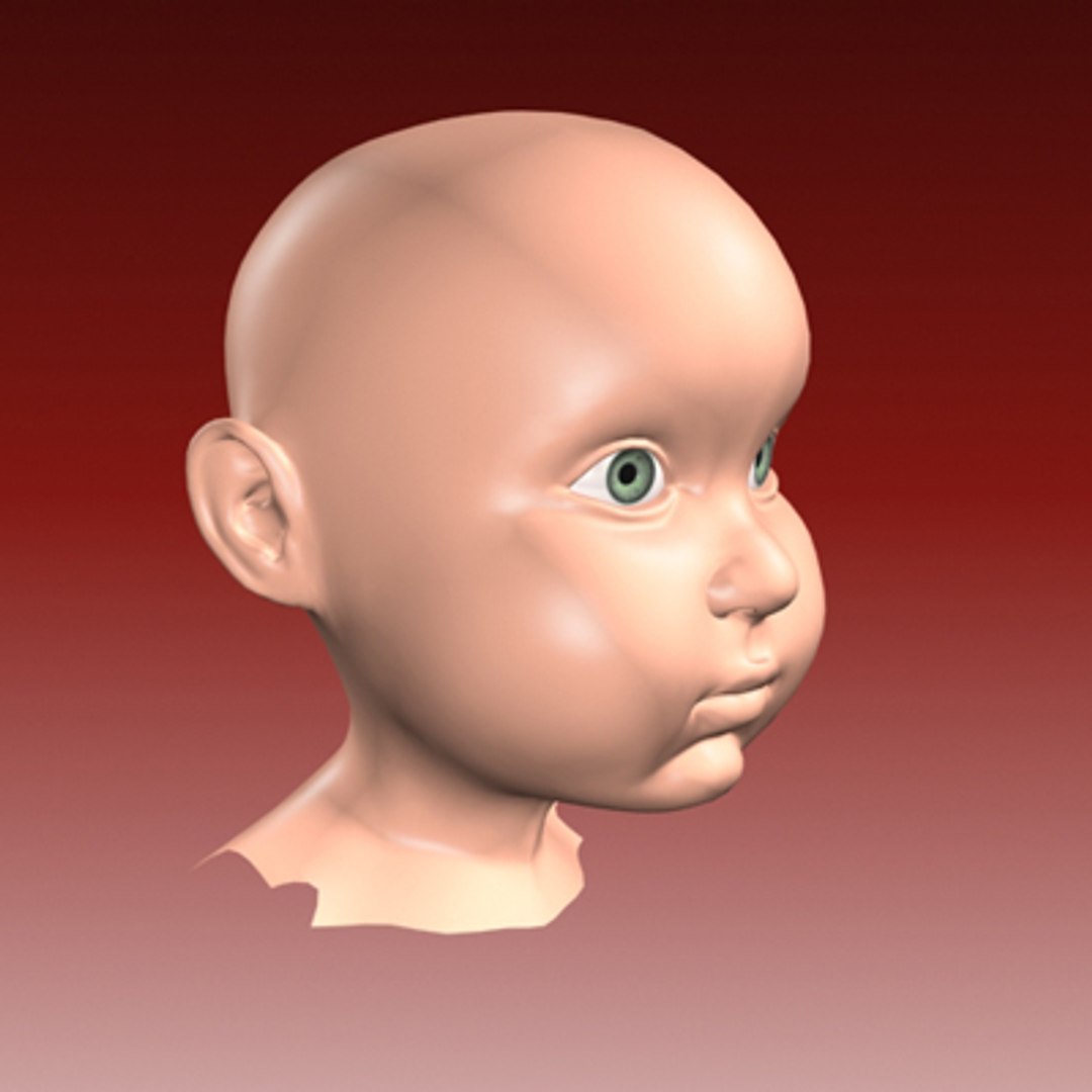3d child face model