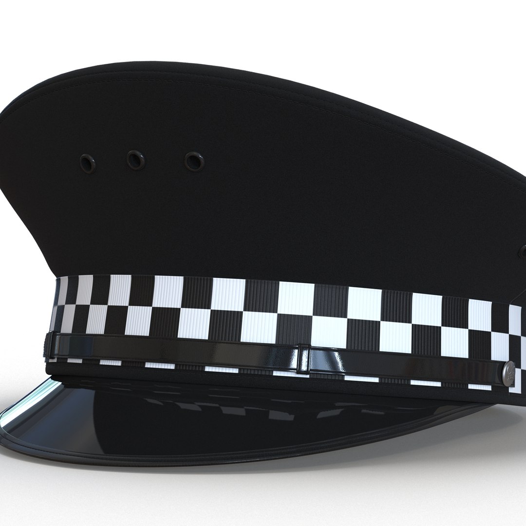 3d Uk Police Cap 3