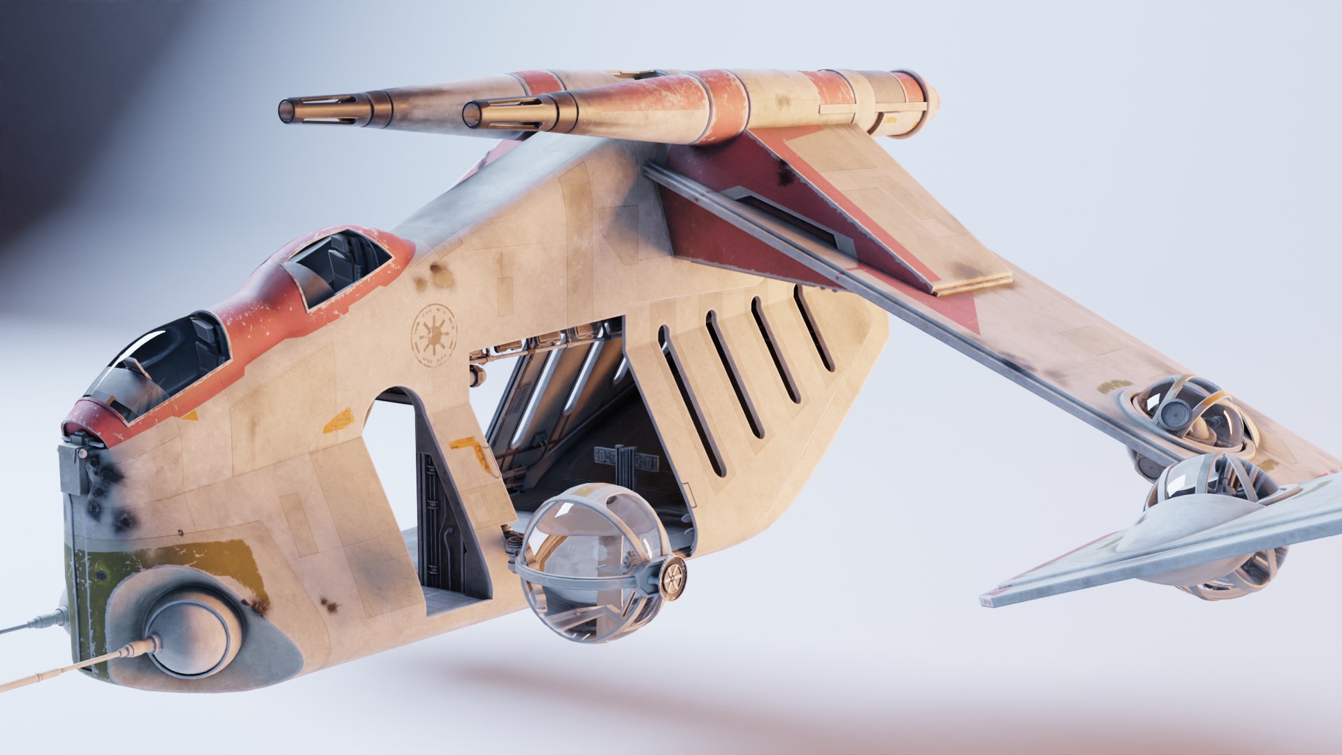 3D Star Wars - LAAT Low-poly 3D Model - TurboSquid 2135828