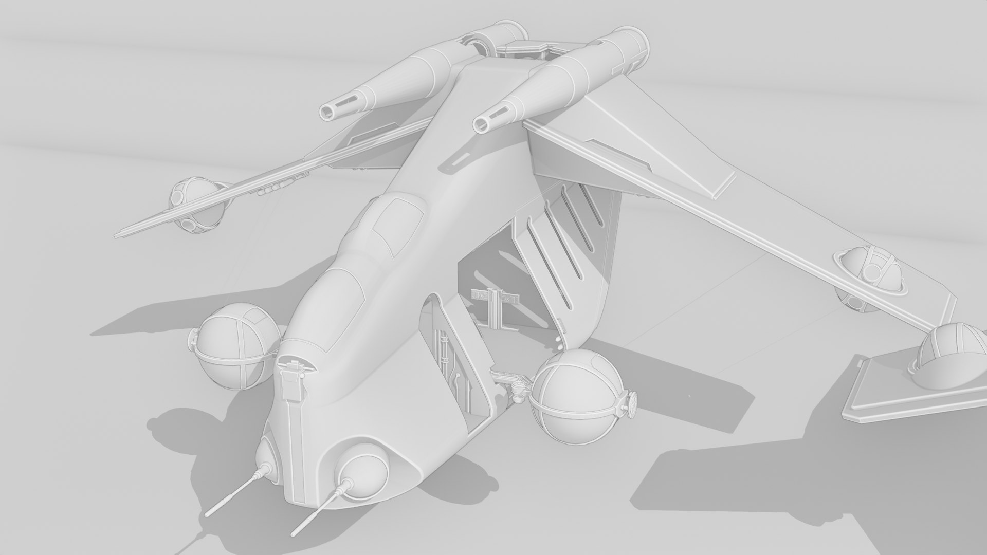 3D Star Wars - LAAT Low-poly 3D Model - TurboSquid 2135828