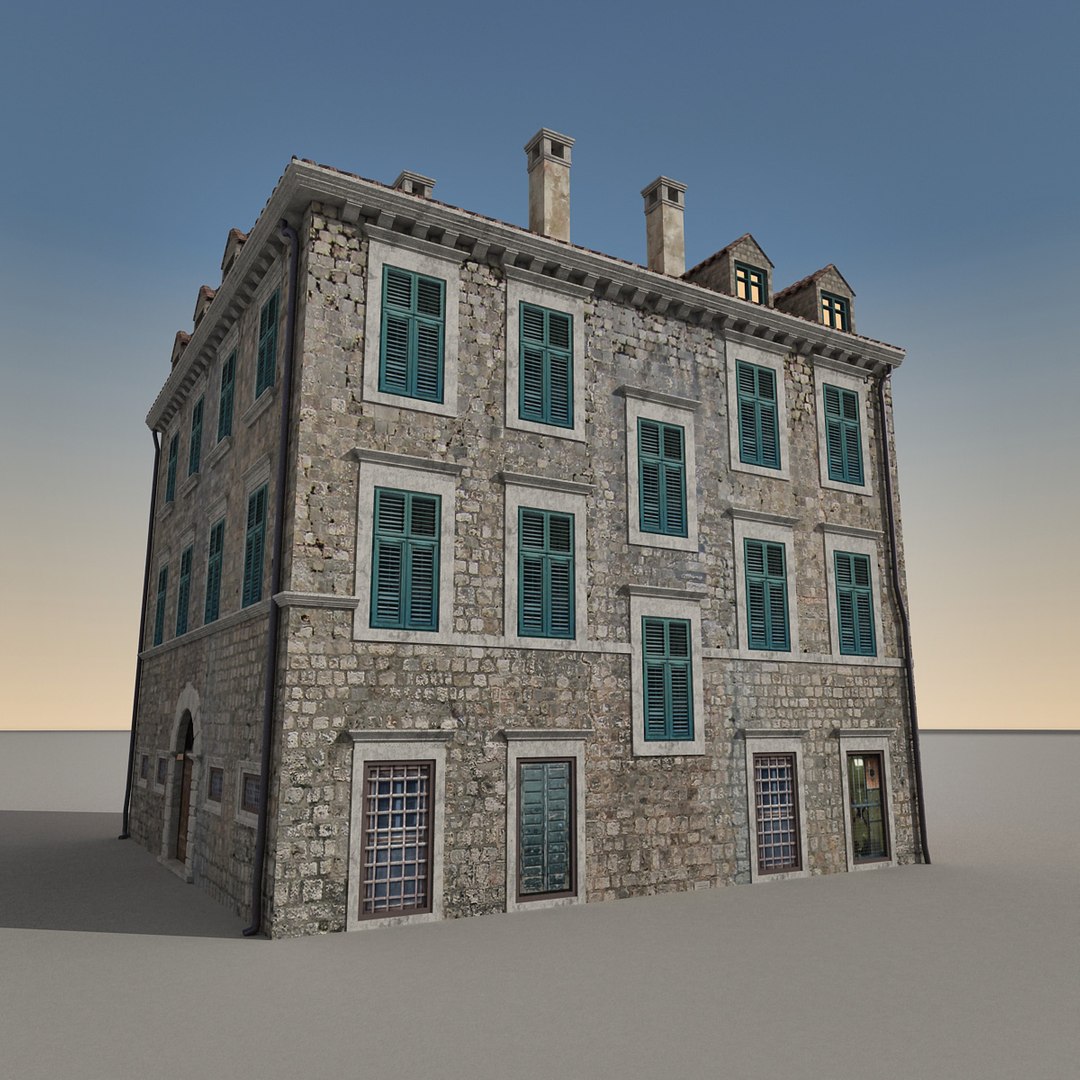 3d model building italian